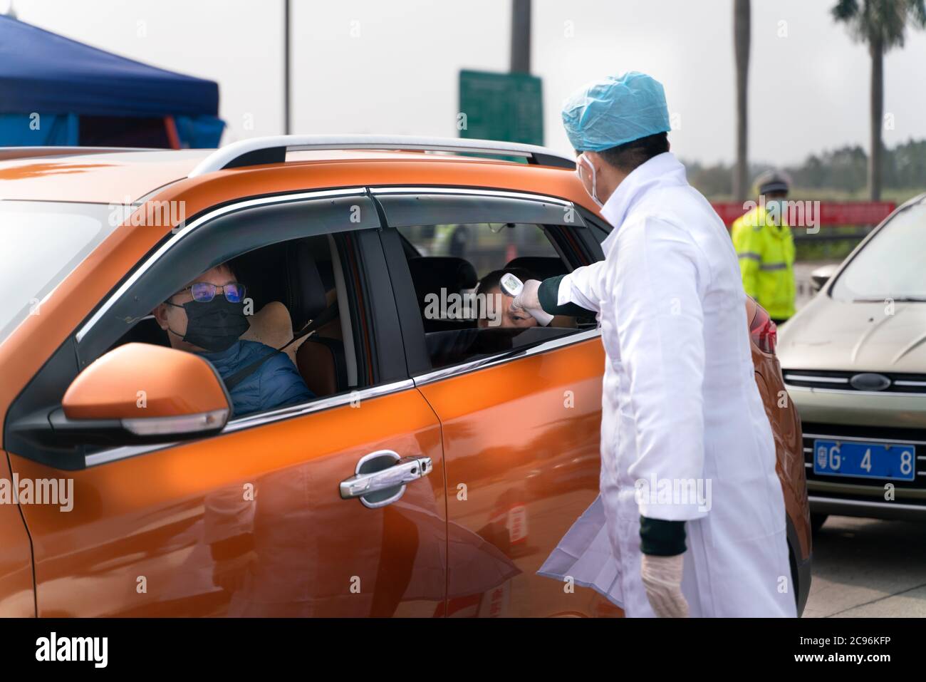 Security check car entrance security hi-res stock photography and ...