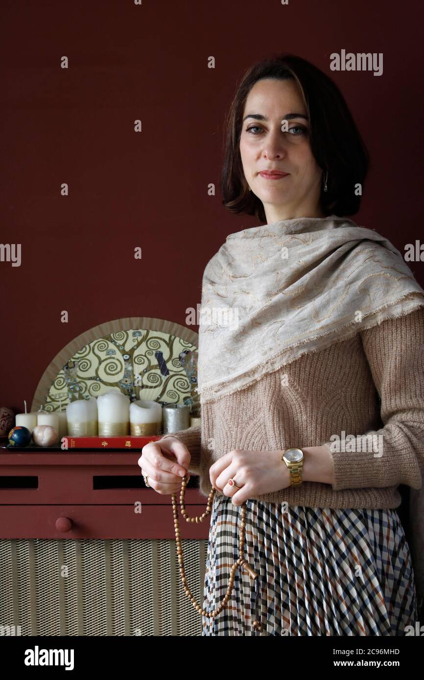 Kahina Bahloul, the first woman imam in France, in Paris Stock Photo ...