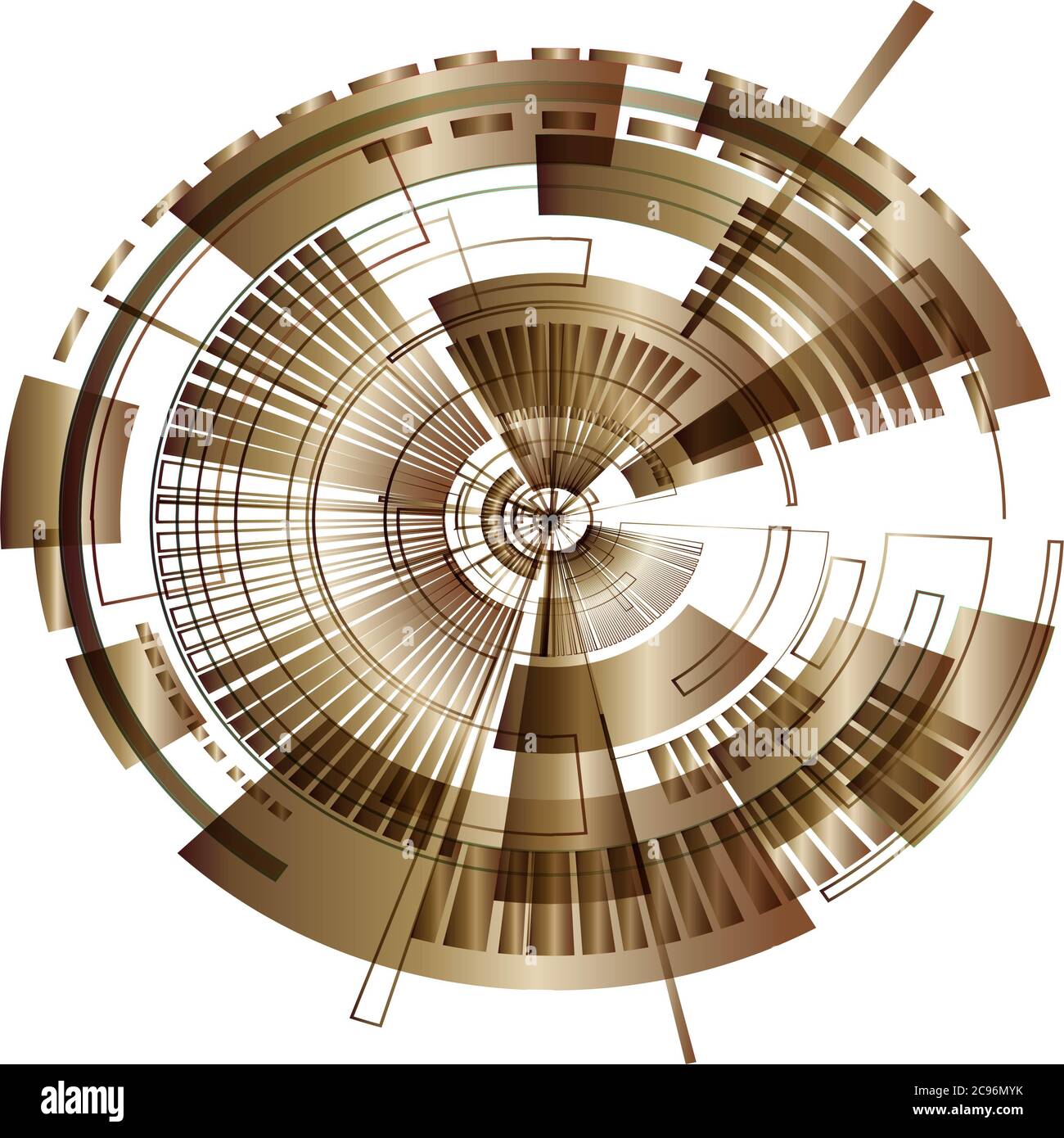 abstract technology circle on white background Stock Photo - Alamy