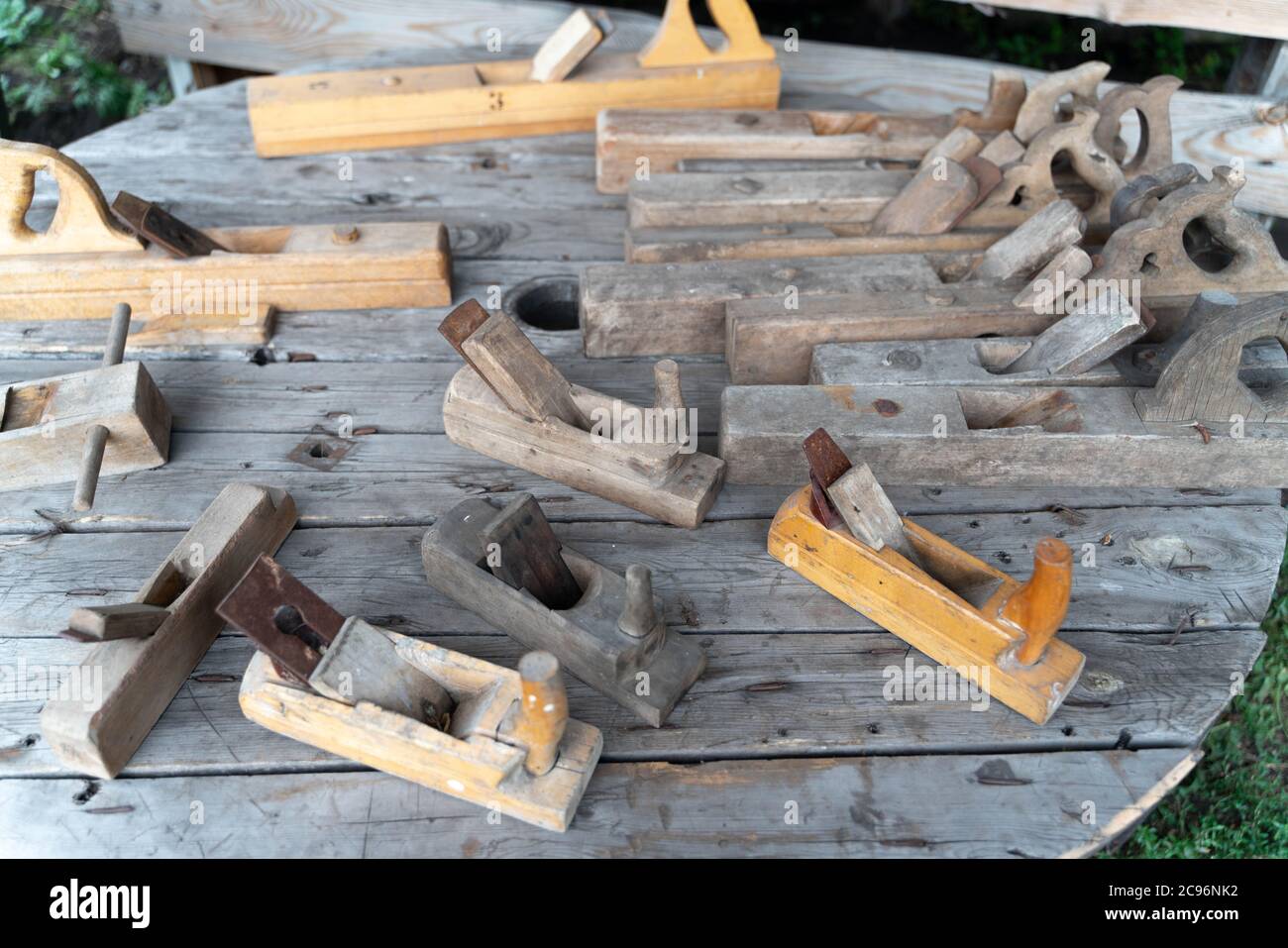 The old traditional plane in small village Stock Photo - Alamy