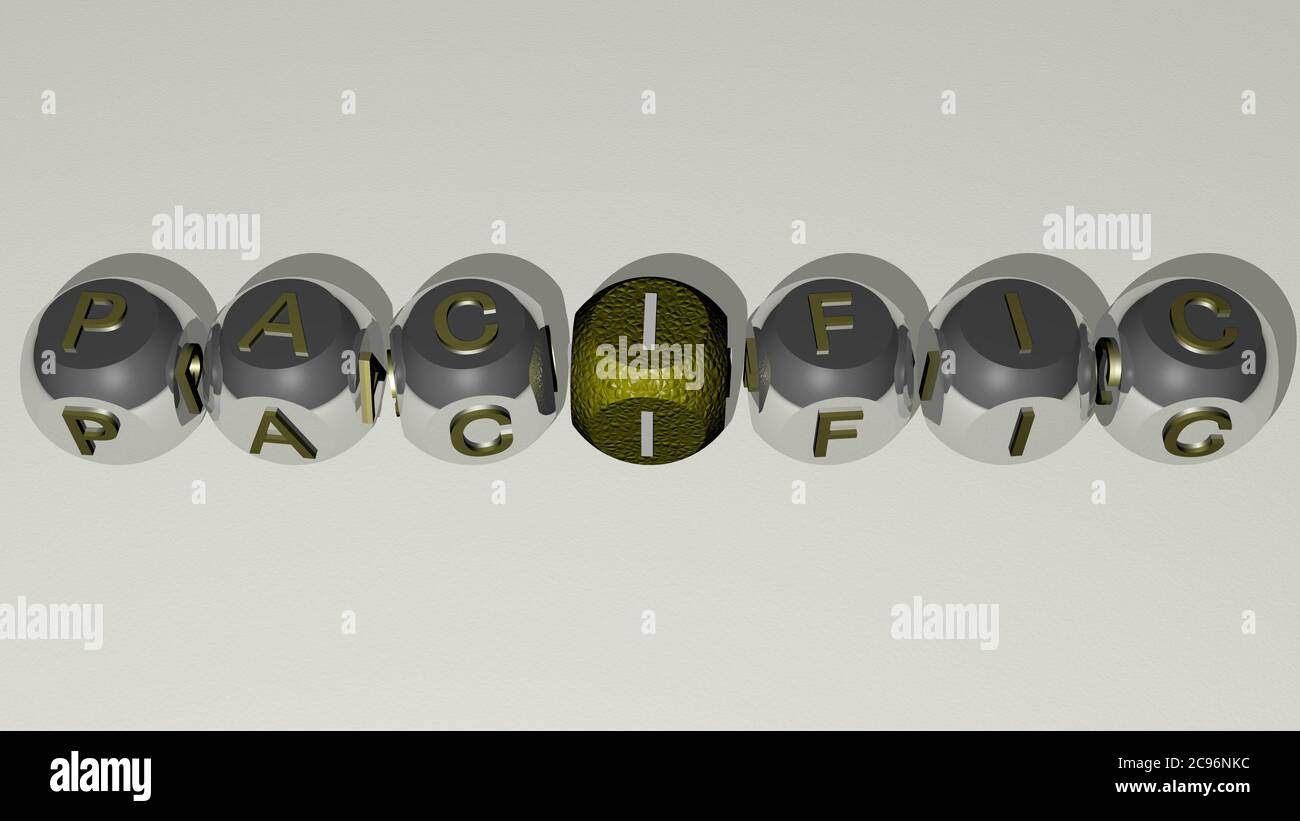 pacific combined by dice letters and color crossing for the related ...