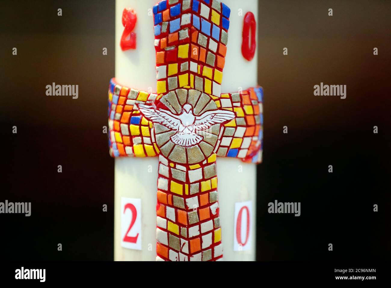 Paschal candle mass hi-res stock photography and images - Alamy