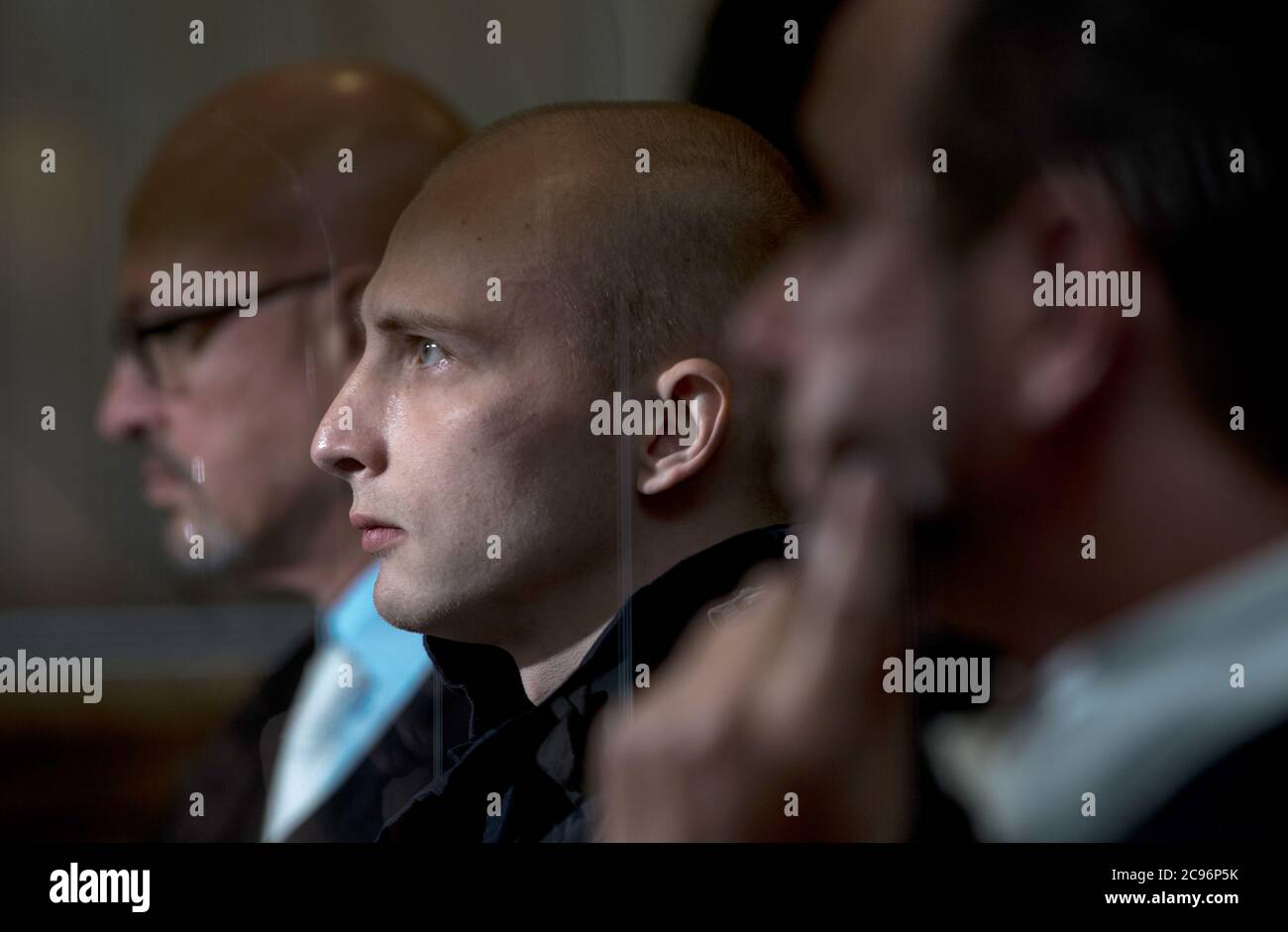 Magdeburg, Germany. 22nd July, 2020. The accused Stephan Balliet (M ...