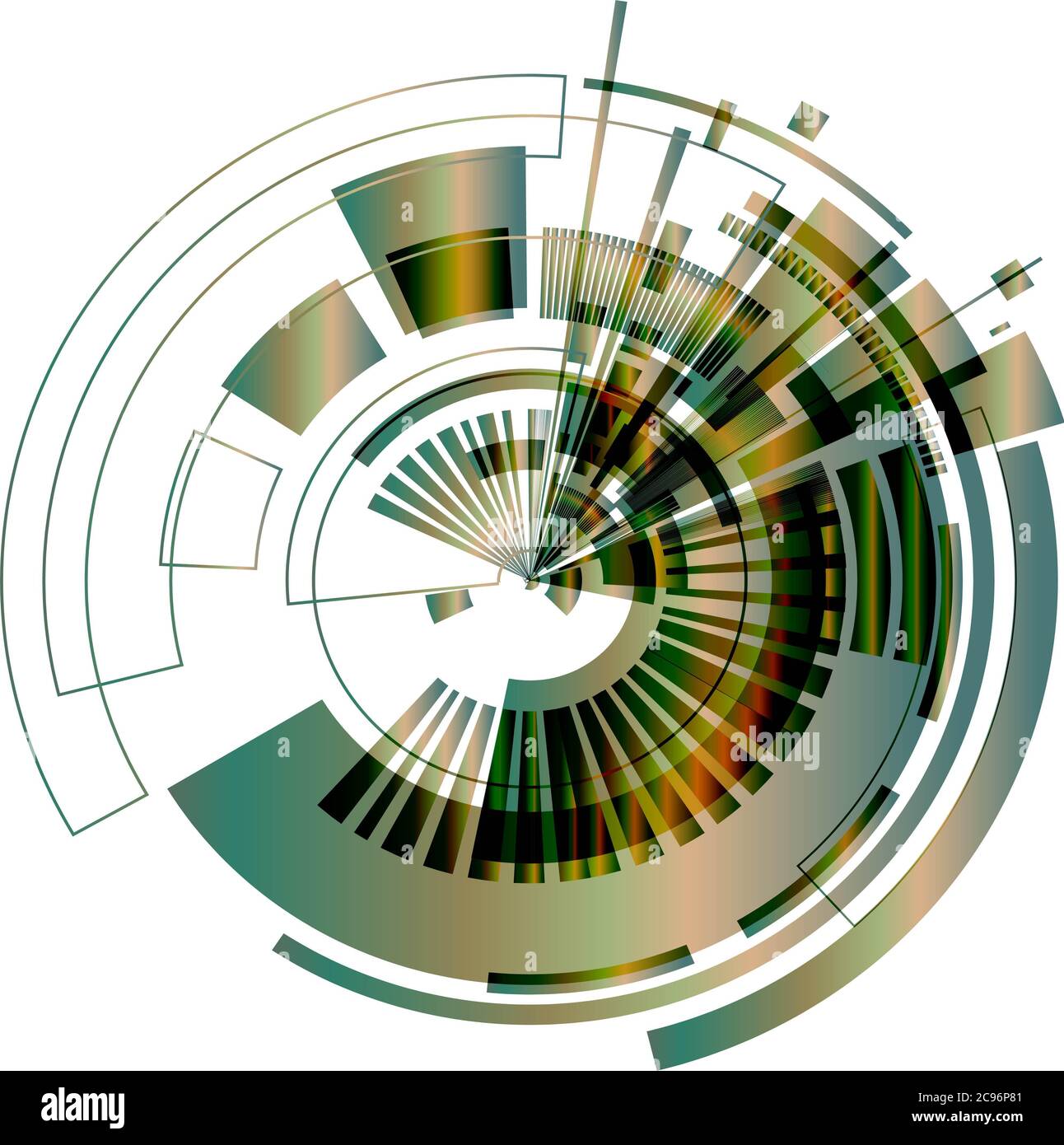 abstract technology circle on white background Stock Photo - Alamy