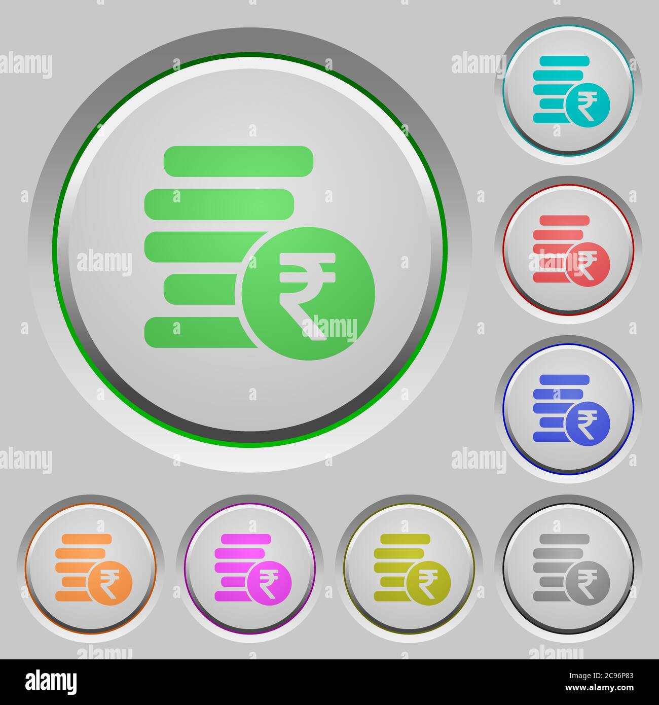 Indian rupee symbol on green hi-res stock photography and images - Alamy