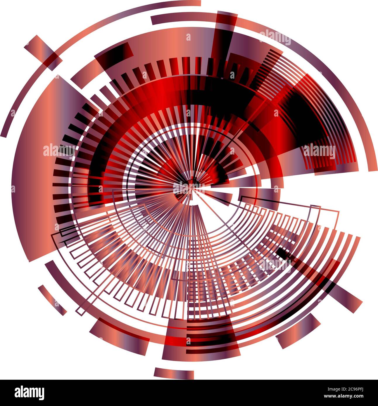 abstract technology circle on white background Stock Photo - Alamy