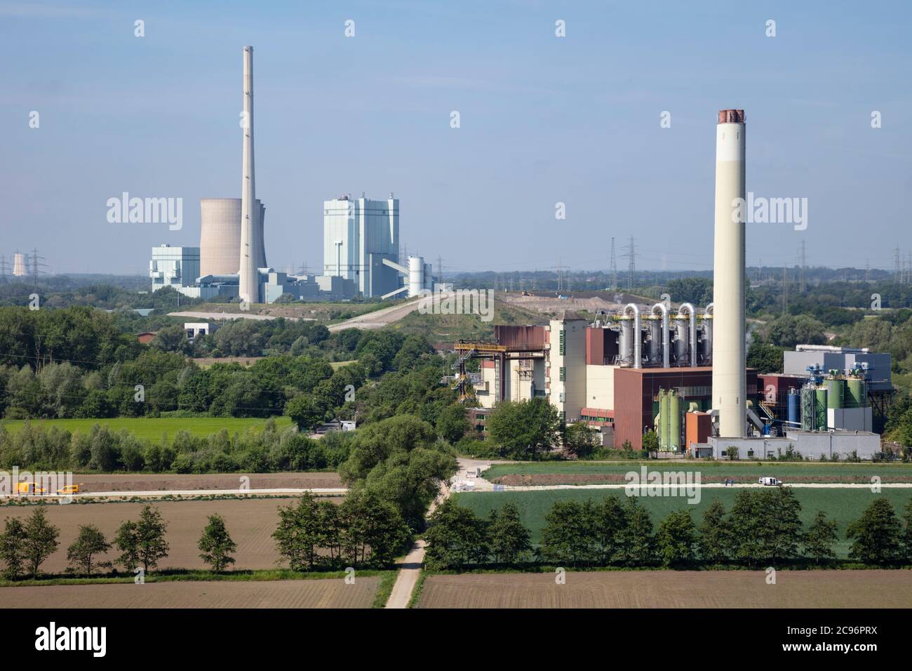 Municipal wasteb combustor, Hamm, Gersteinwerk, Power station, Stockum ...