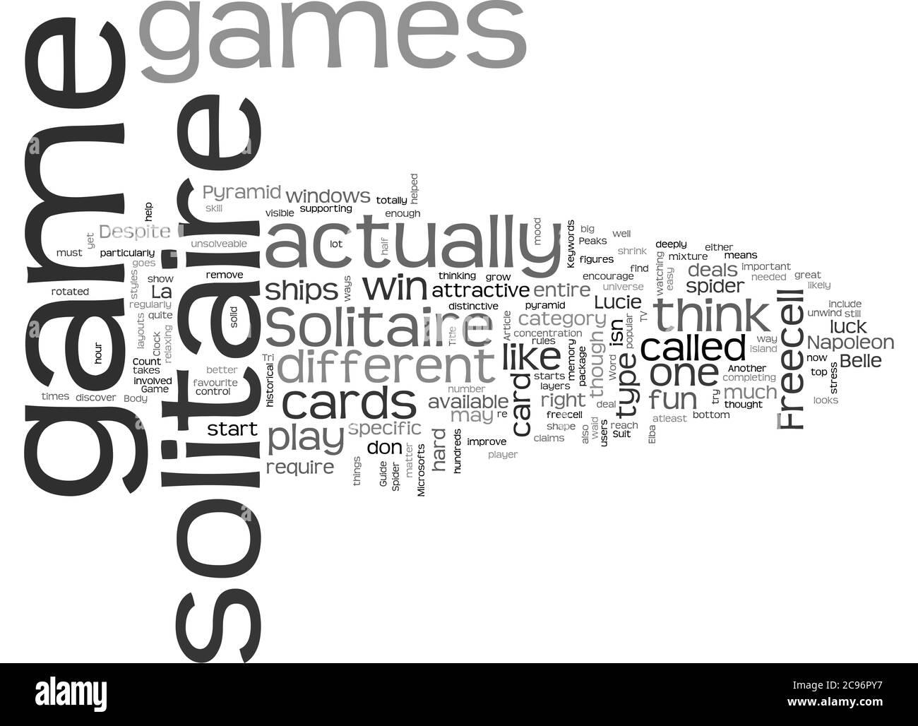 Spider Solitaire Card Game Cut Out Stock Images & Pictures - Alamy