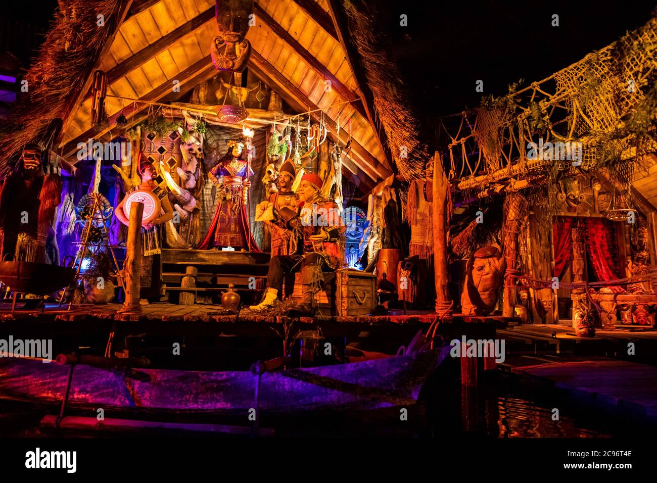 Rust, Germany. 28th July, 2020. Animated puppets (animatronics) are set ...