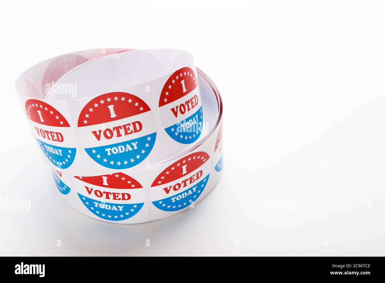 I Voted today stickers with american usa flag and text for presidential ...