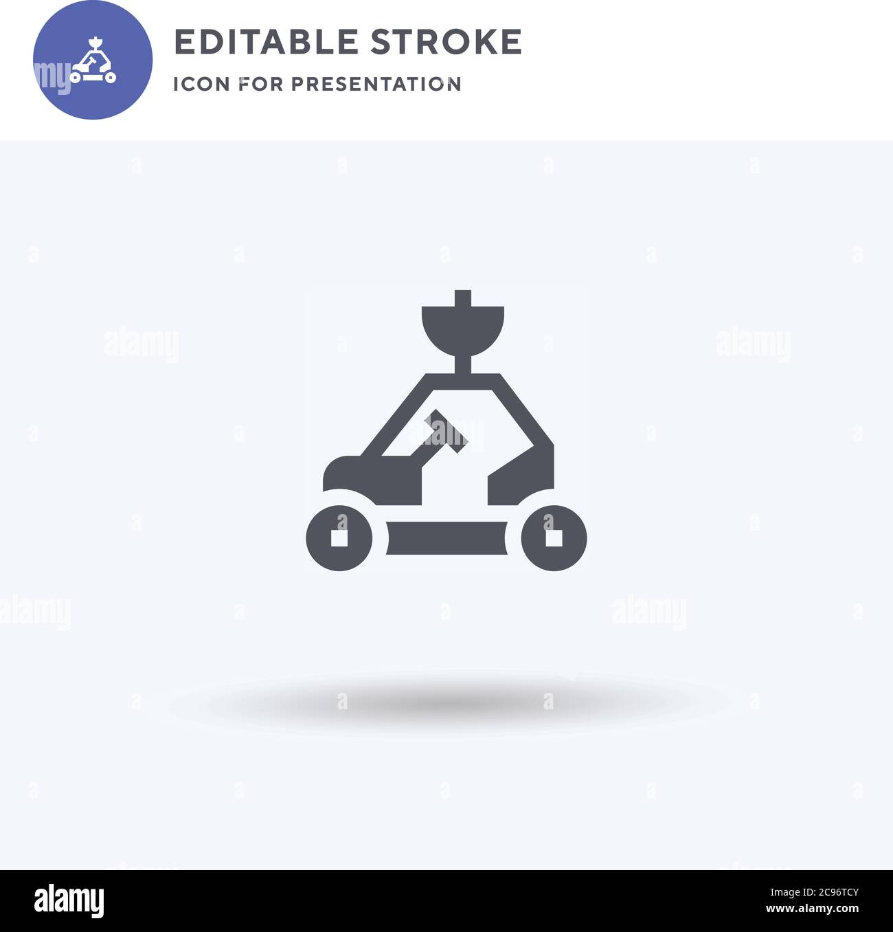 Moon Rover icon vector, filled flat sign, solid pictogram isolated on ...