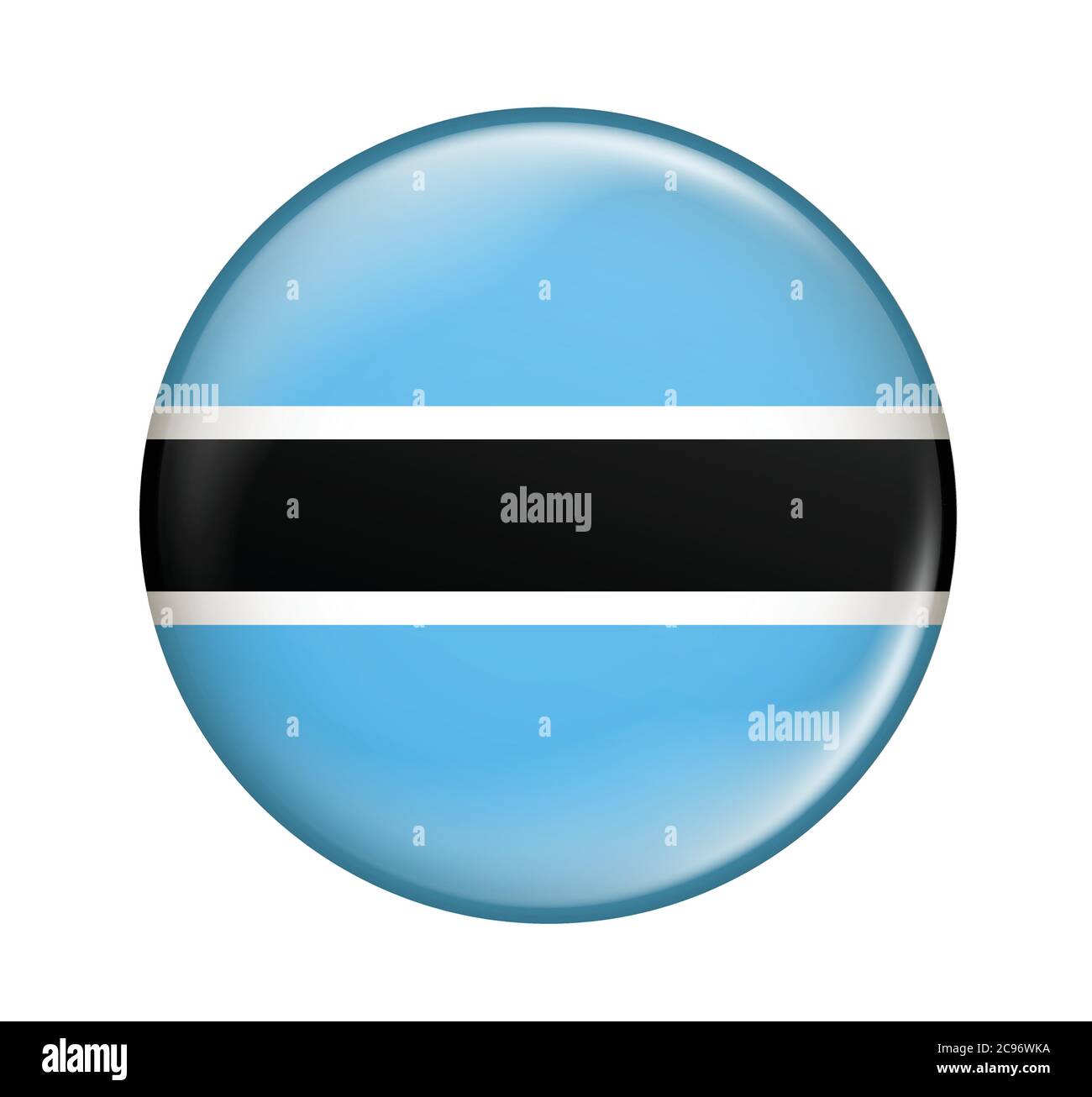 Botswana flag icon vector illustration isolated on white background.Botswana flag.Flag icon ...