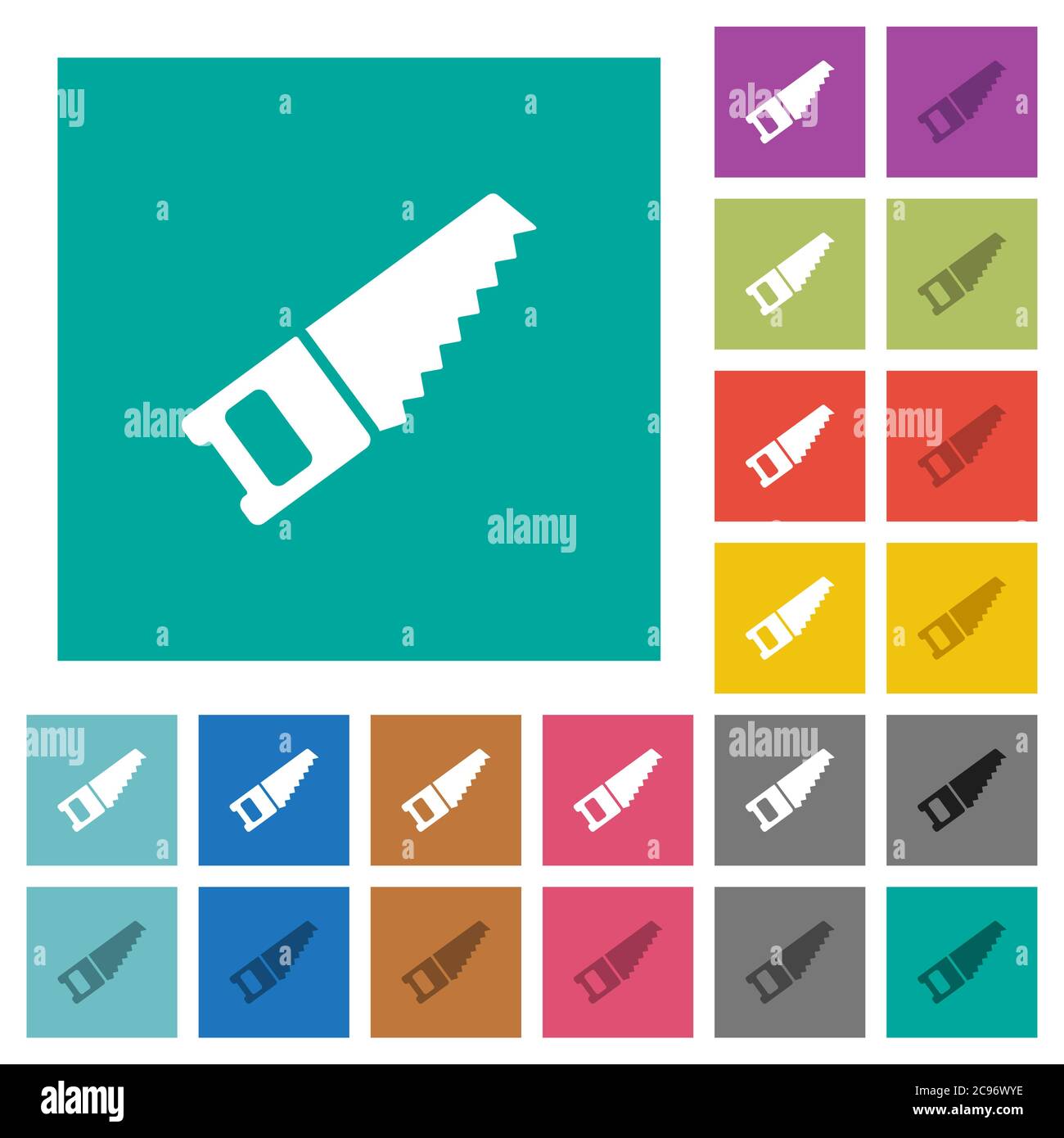 Square hand saw Stock Vector Images - Alamy