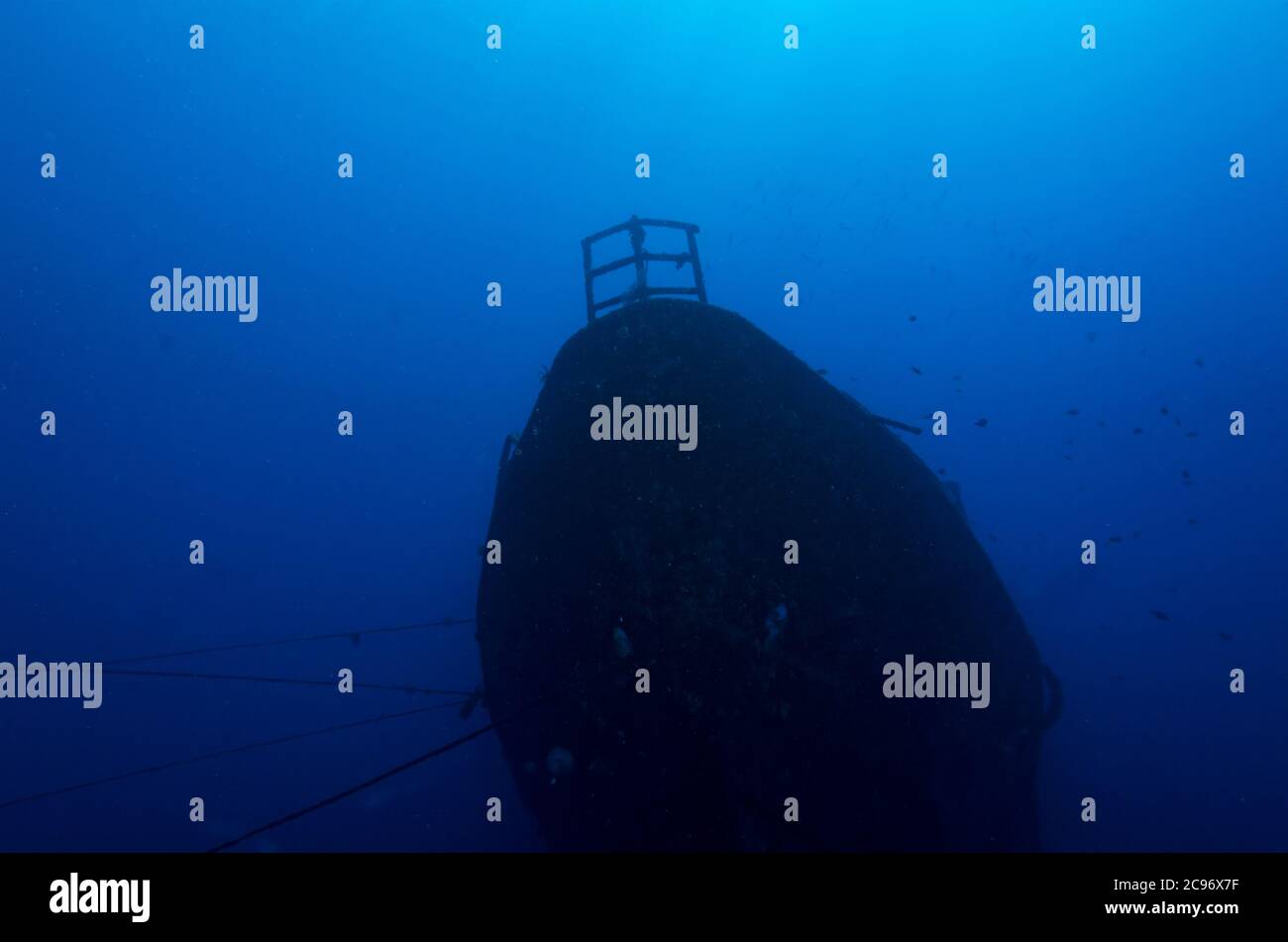 Silhouette of Boga wreck, Tulamben, Bali Stock Photo - Alamy