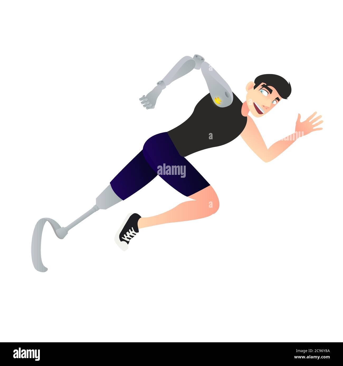Prosthetic arms Stock Vector Images - Alamy