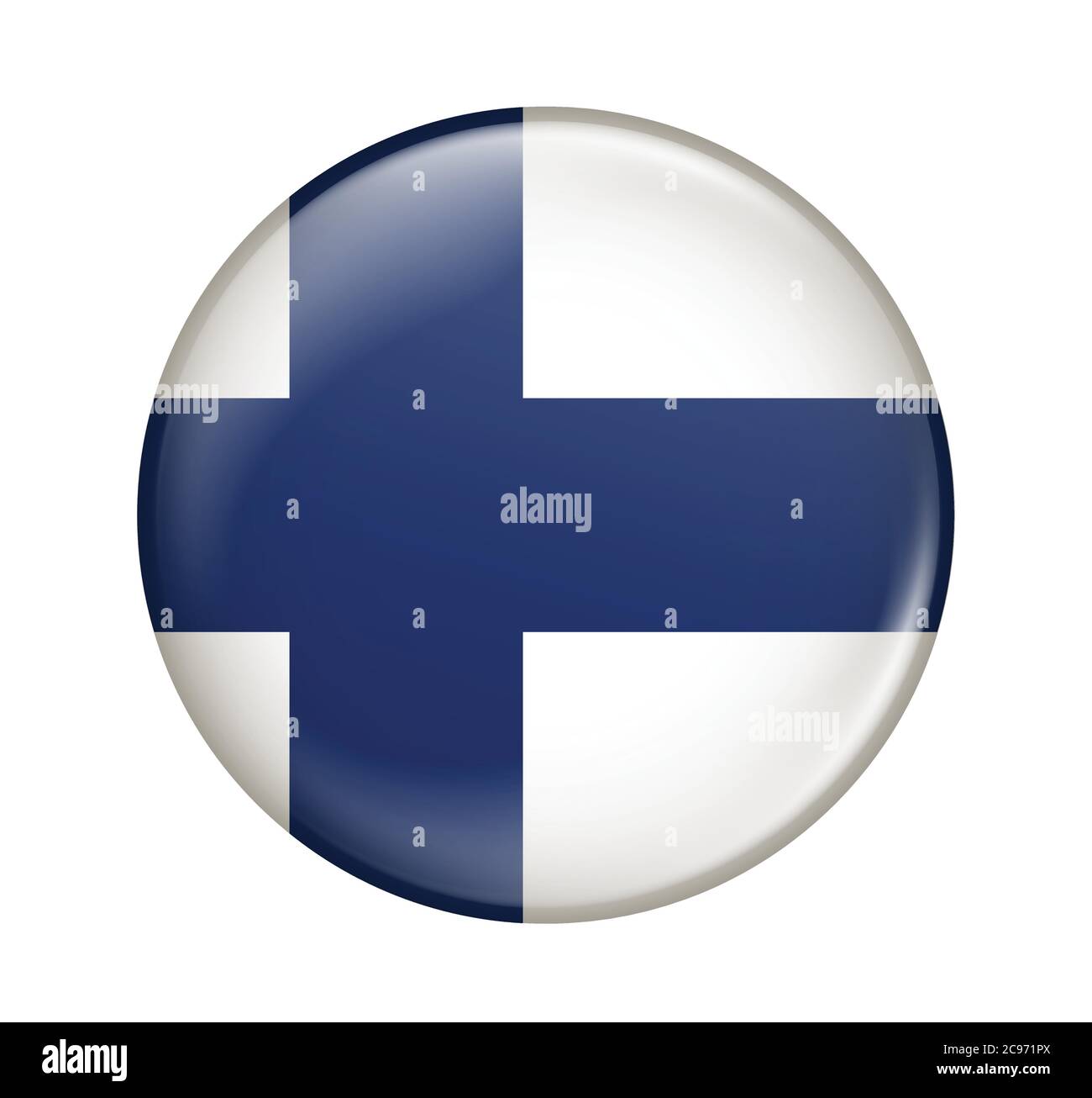 Finland flag icon vector illustration isolated on white background ...