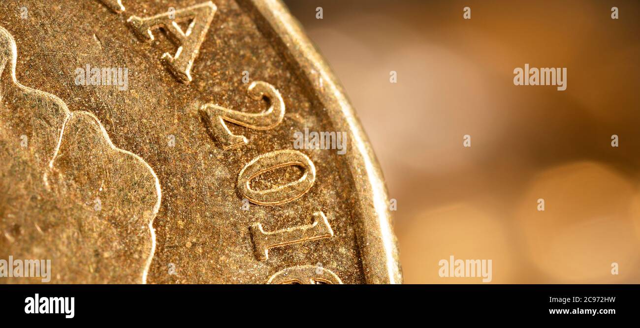 Australian Coins. Money background, Australia theme, shallow depth of ...