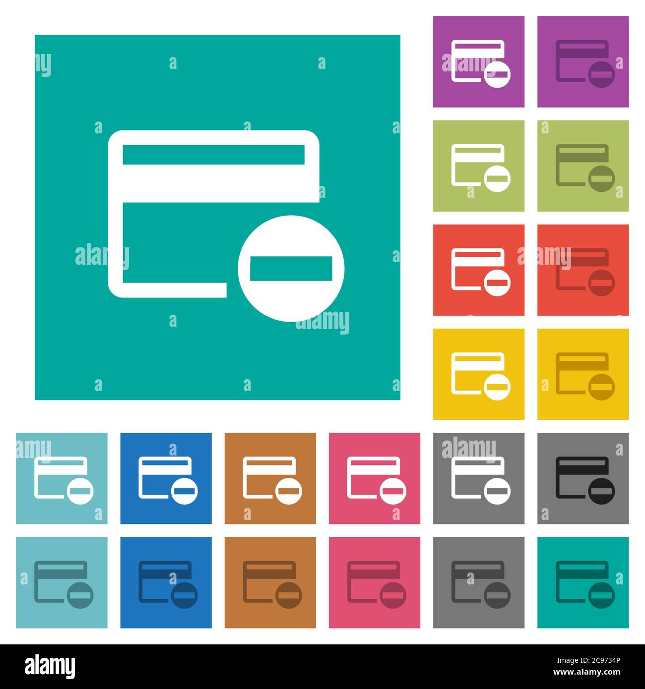 Credit card icon minus Cut Out Stock Images & Pictures - Alamy