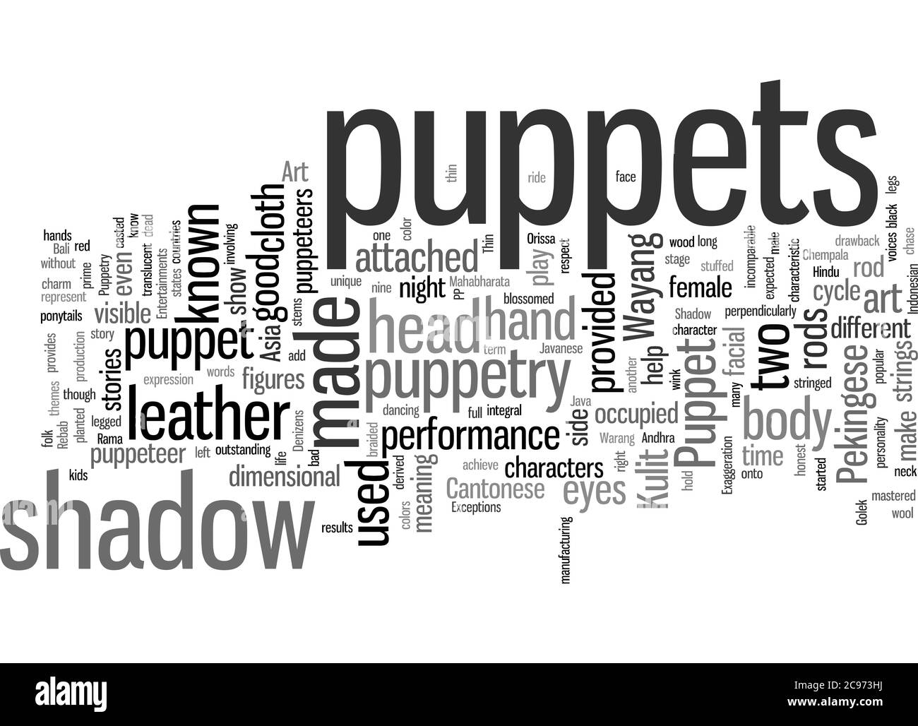 Wayang Shadow Bali Cut Out Stock Images & Pictures - Alamy