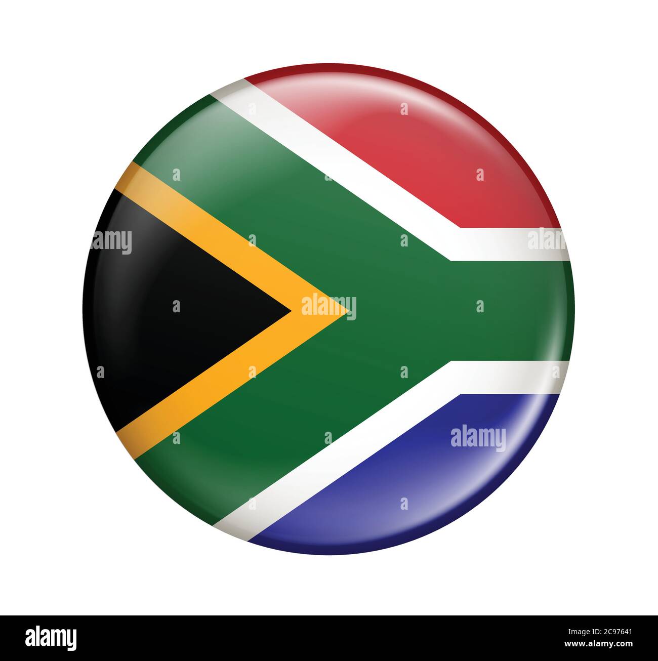 South Africa flag icon vector illustration isolated on white background ...