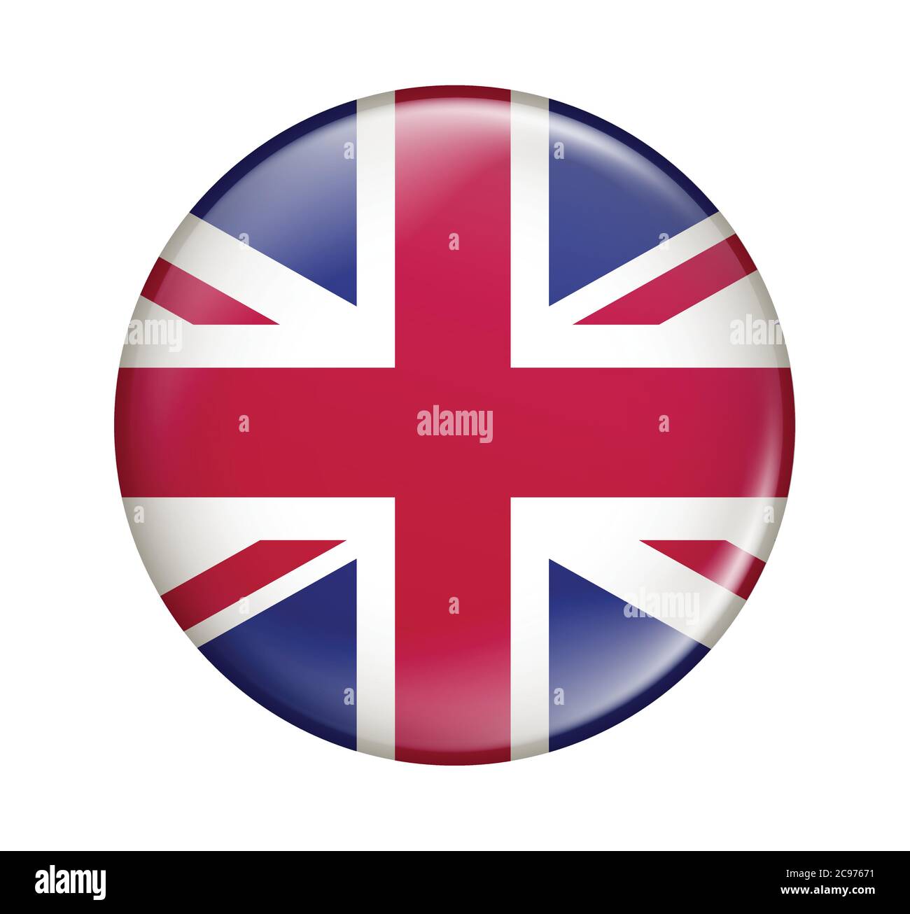 UK flag icon vector illustration isolated on white background.British ...