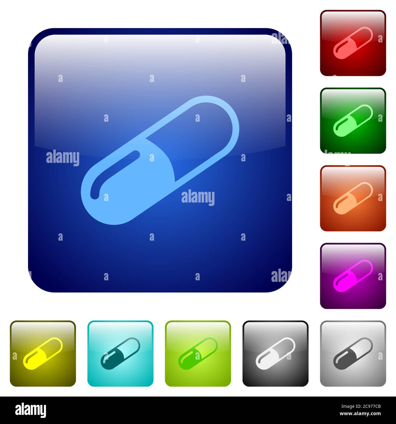 Tablet grey square buttons set vector vector vectors hi-res stock ...