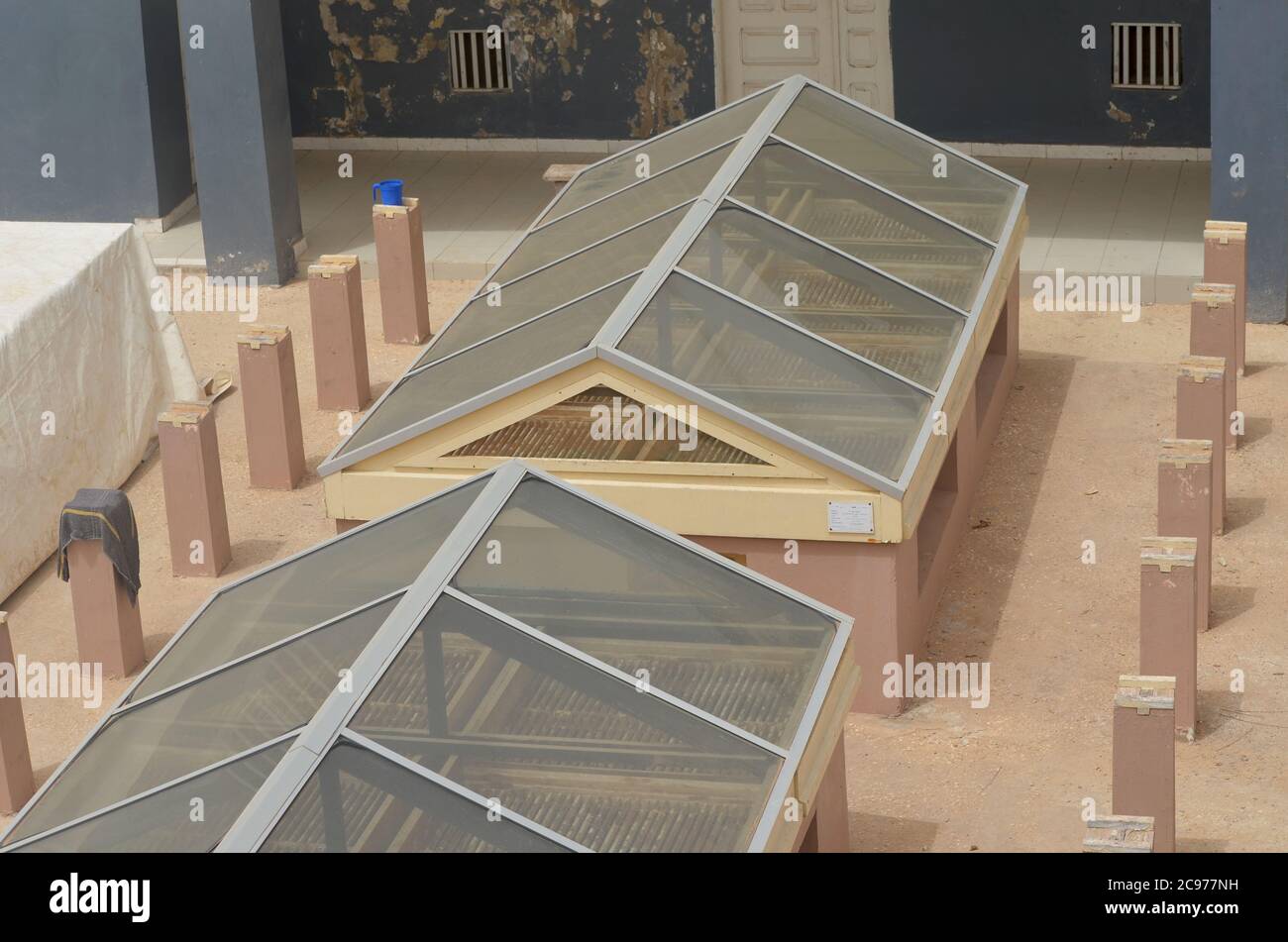 Modern solar dryers use to dry fish from the artisanal fisheries in ...