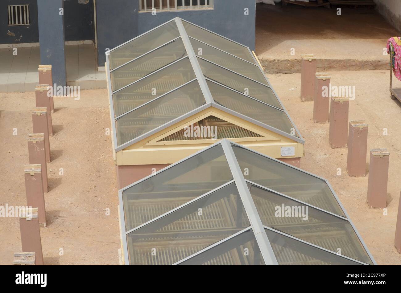 Modern solar dryers use to dry fish from the artisanal fisheries in ...