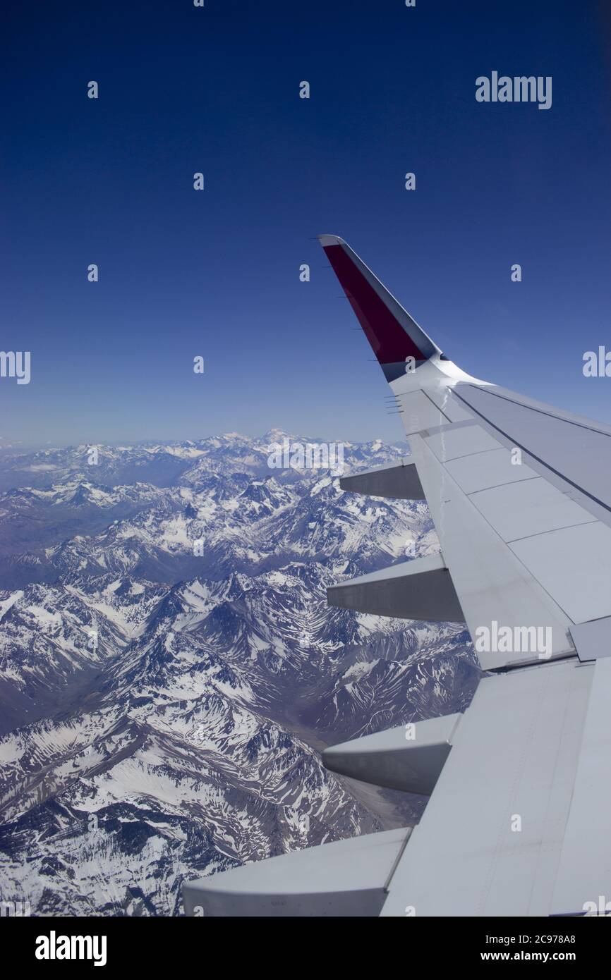 Aerial shot flying over snowy hi-res stock photography and images - Alamy