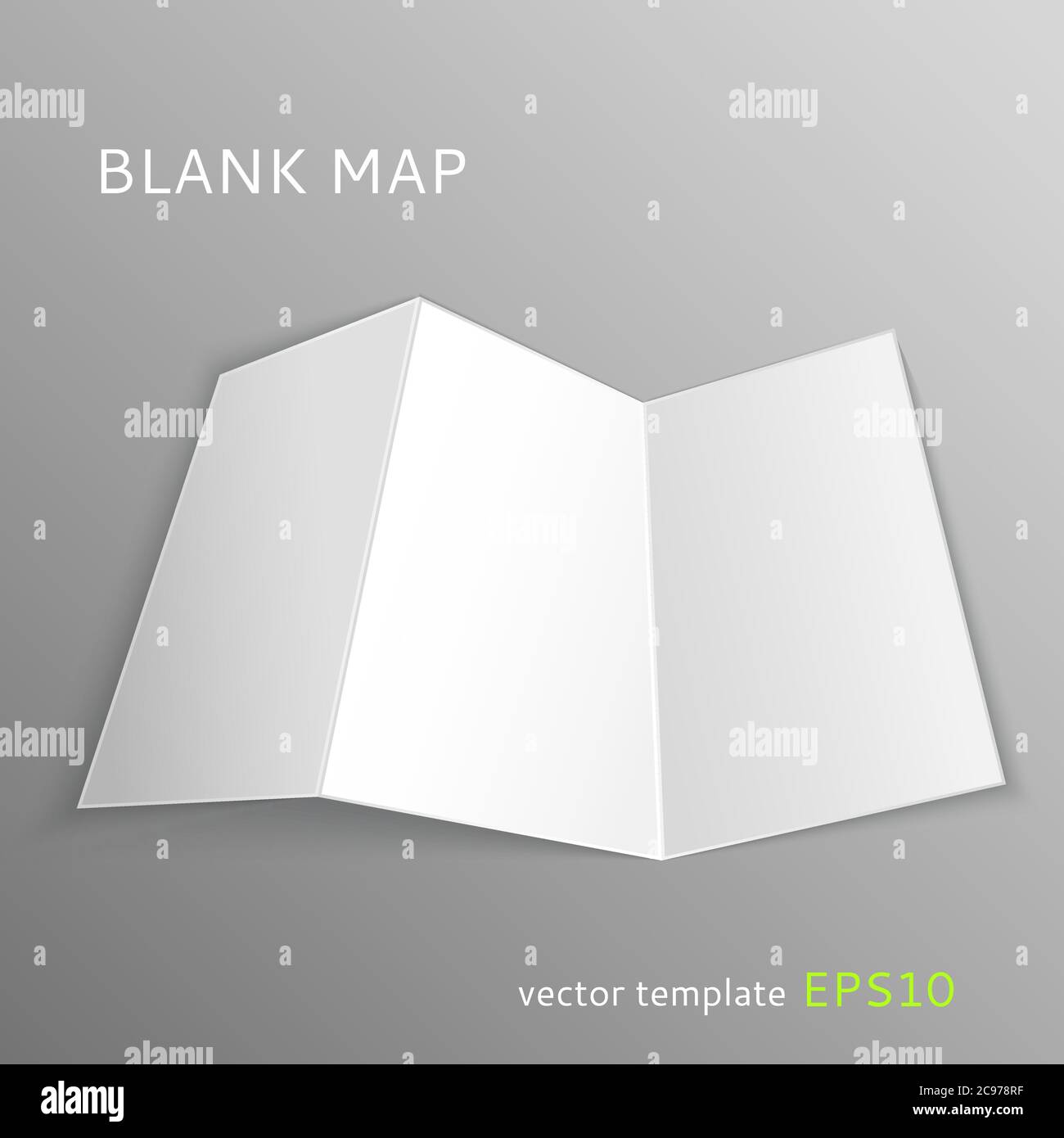 Vector blank map isolated on gray background Stock Vector Image & Art ...