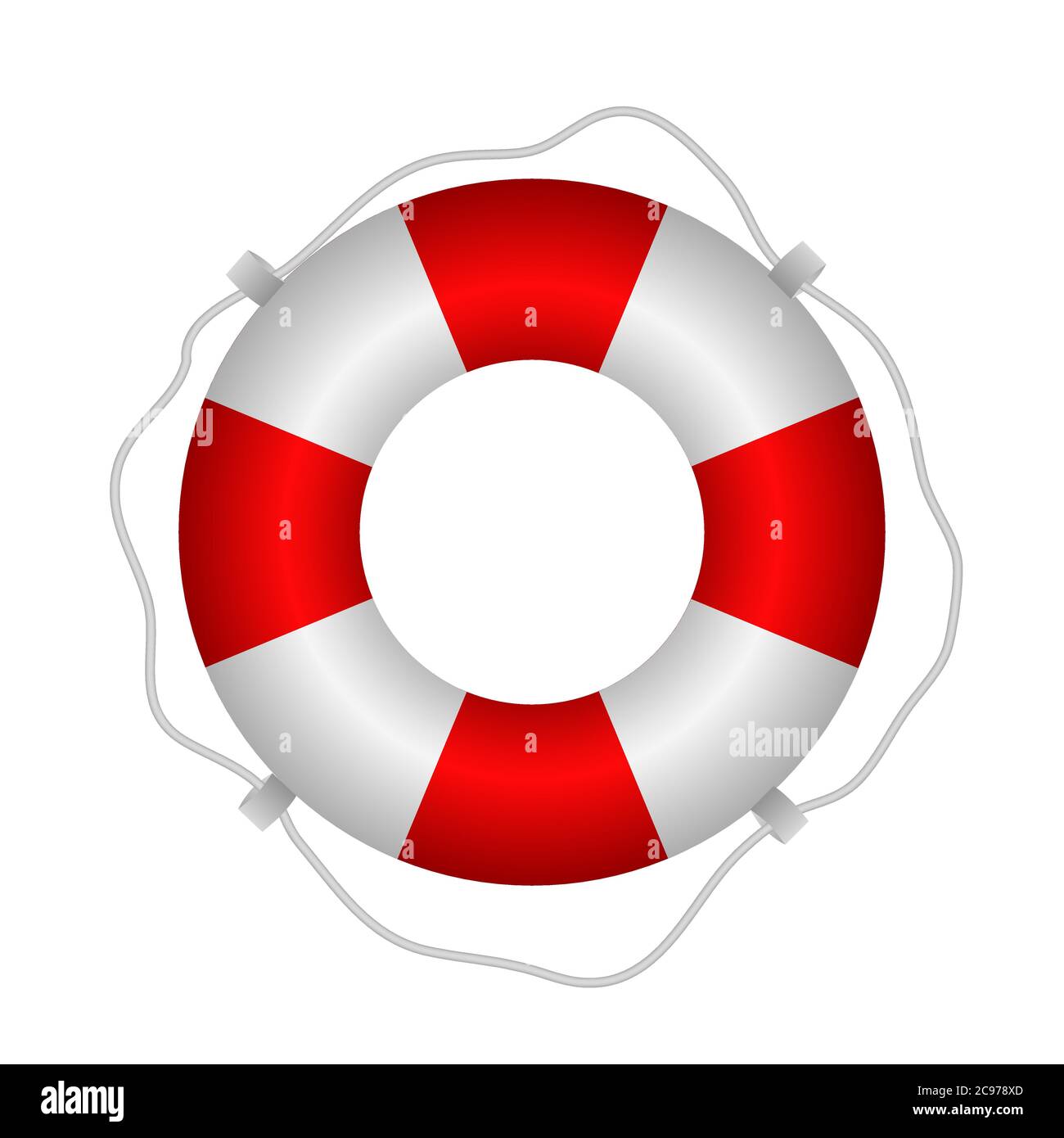 Vector illustration of red life belt Stock Vector Image & Art - Alamy