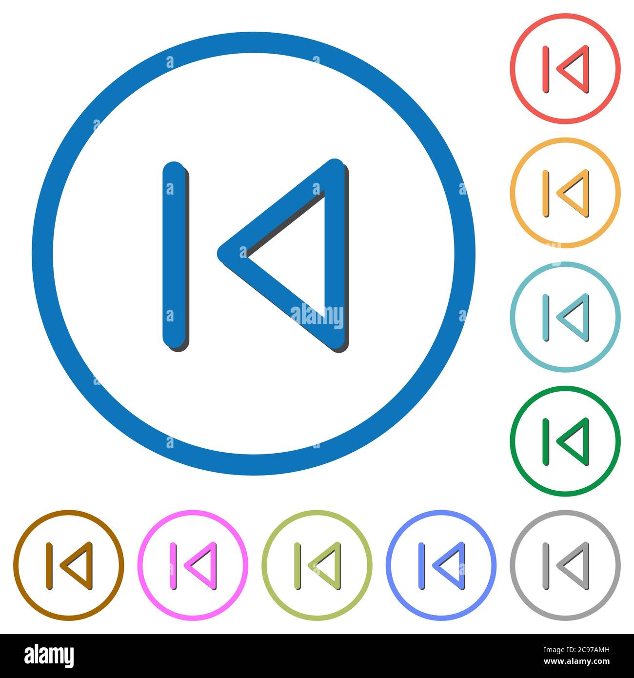 Prev vector vectors hi-res stock photography and images - Alamy