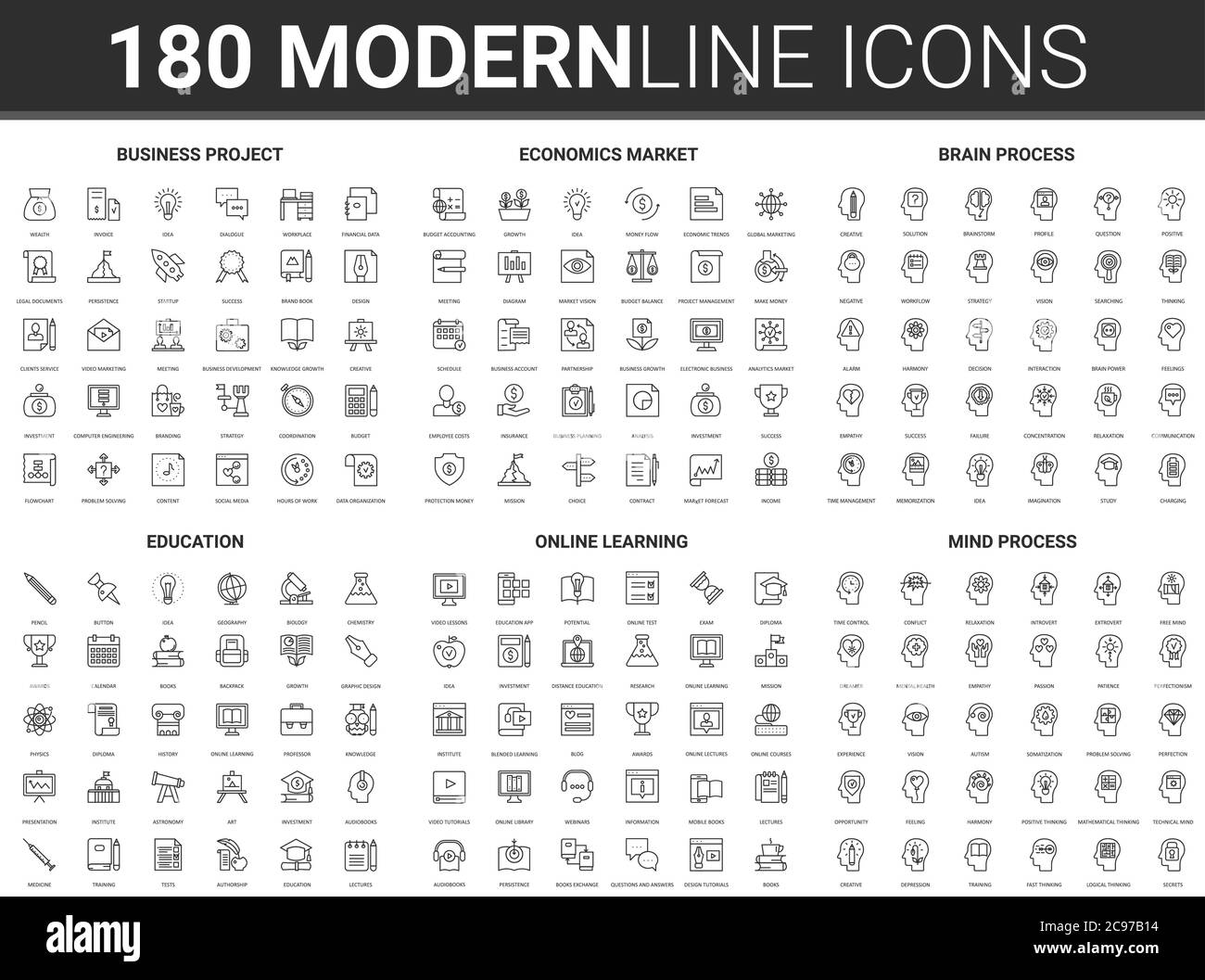 Investment knowledge icon line Stock Vector Images - Alamy