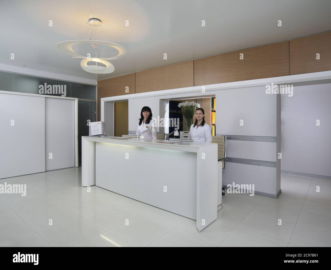 Reception of hospital in Moscow. Russian federation Stock Photo - Alamy