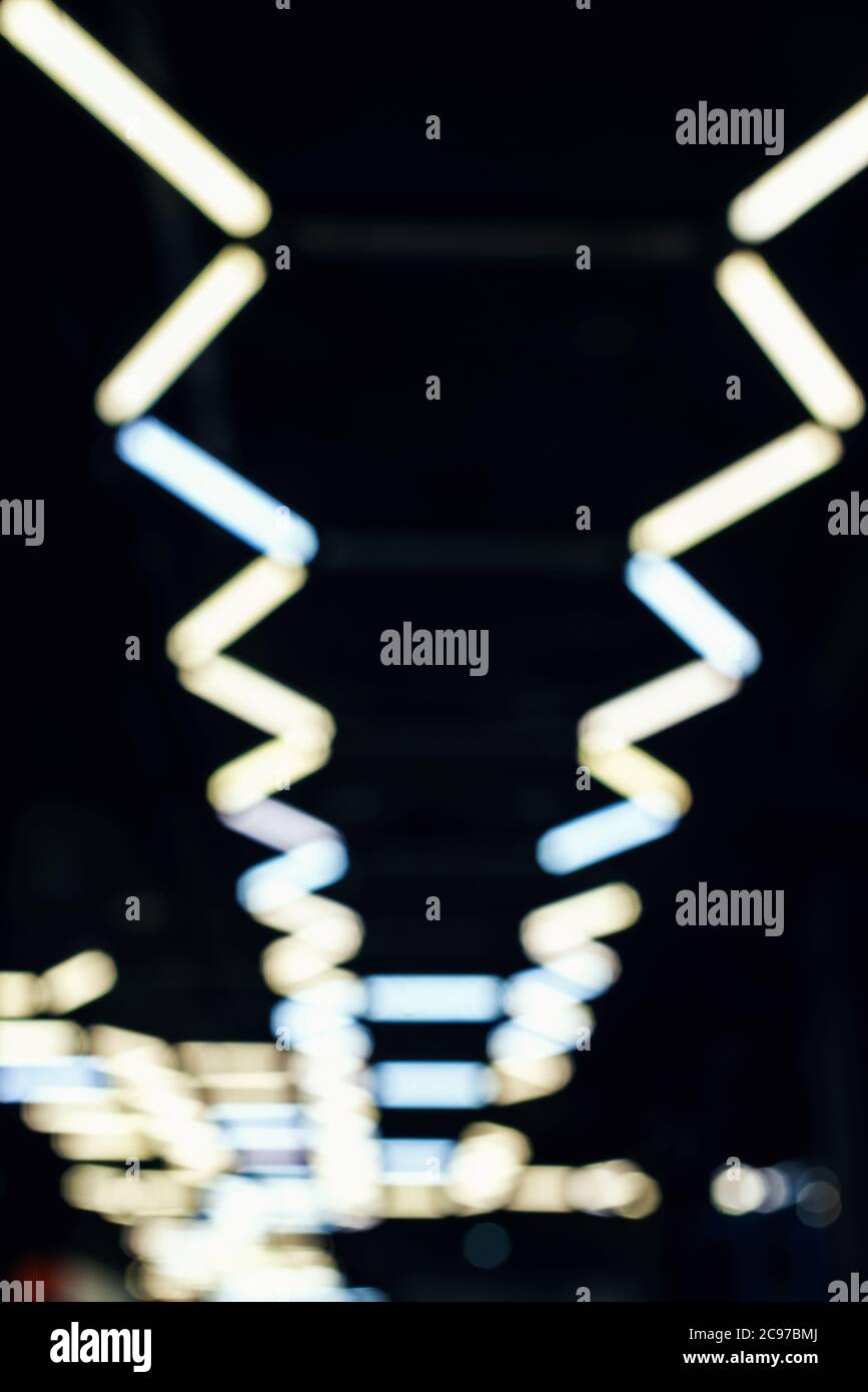 Abstract light technology background. Blur light. Defocused lamps Stock ...