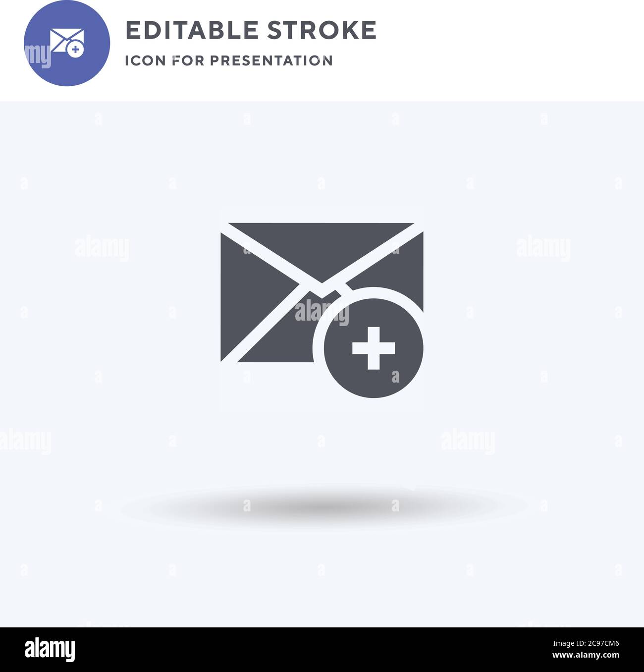 Email icon vector, filled flat sign, solid pictogram isolated on white ...