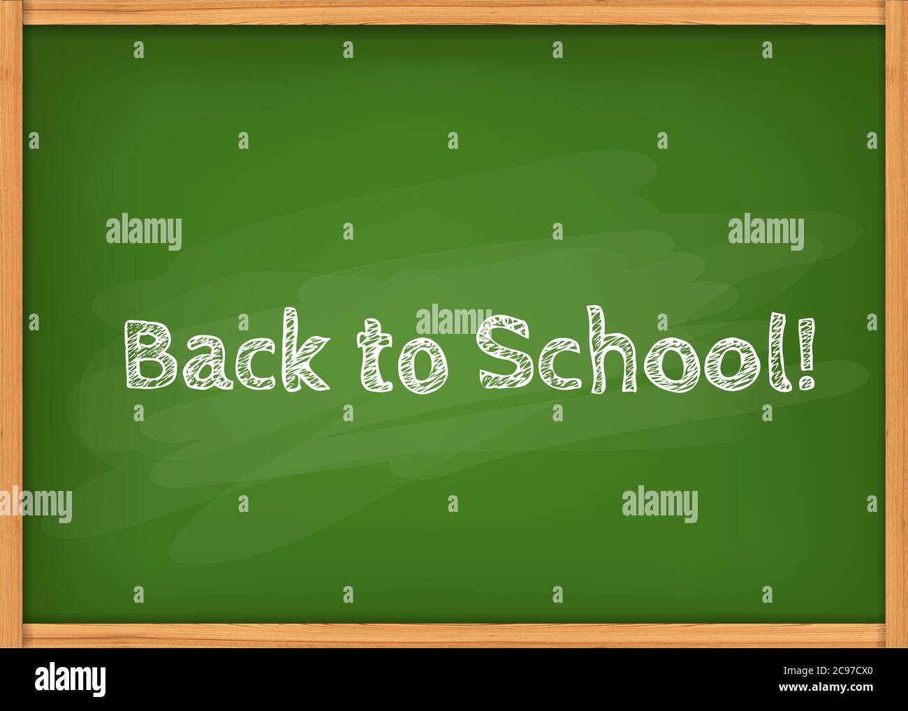 Vector illustration of green class chalkboard Stock Vector Image & Art ...