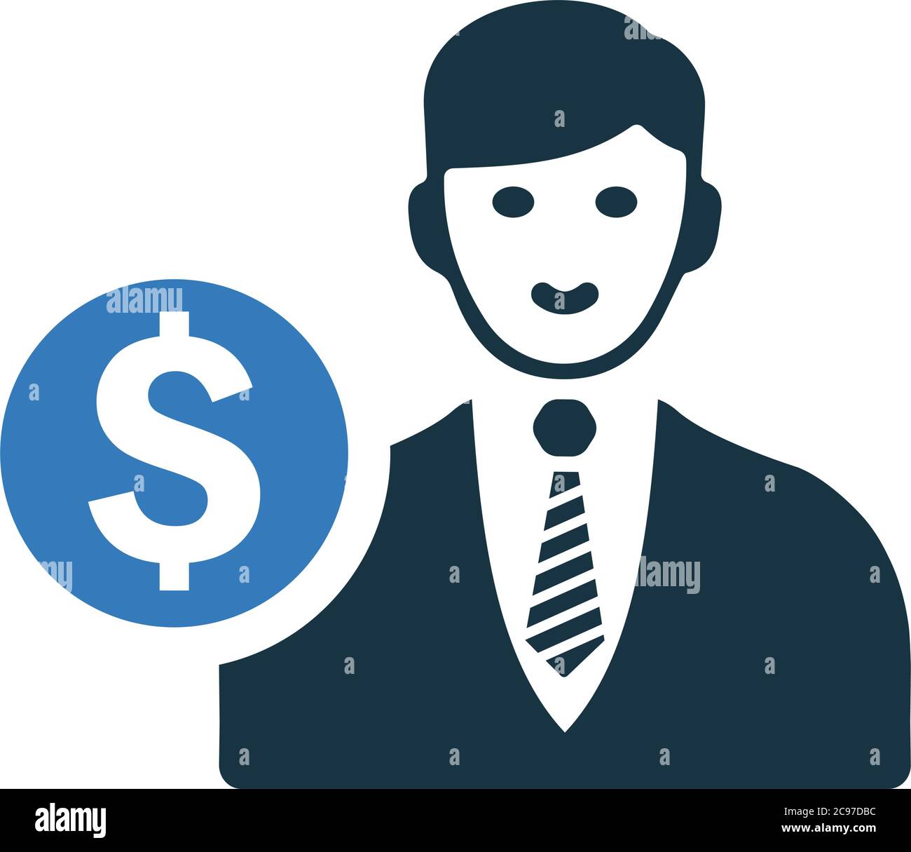 Businessman, investor icon, vector graphics for various use. Thank you ...