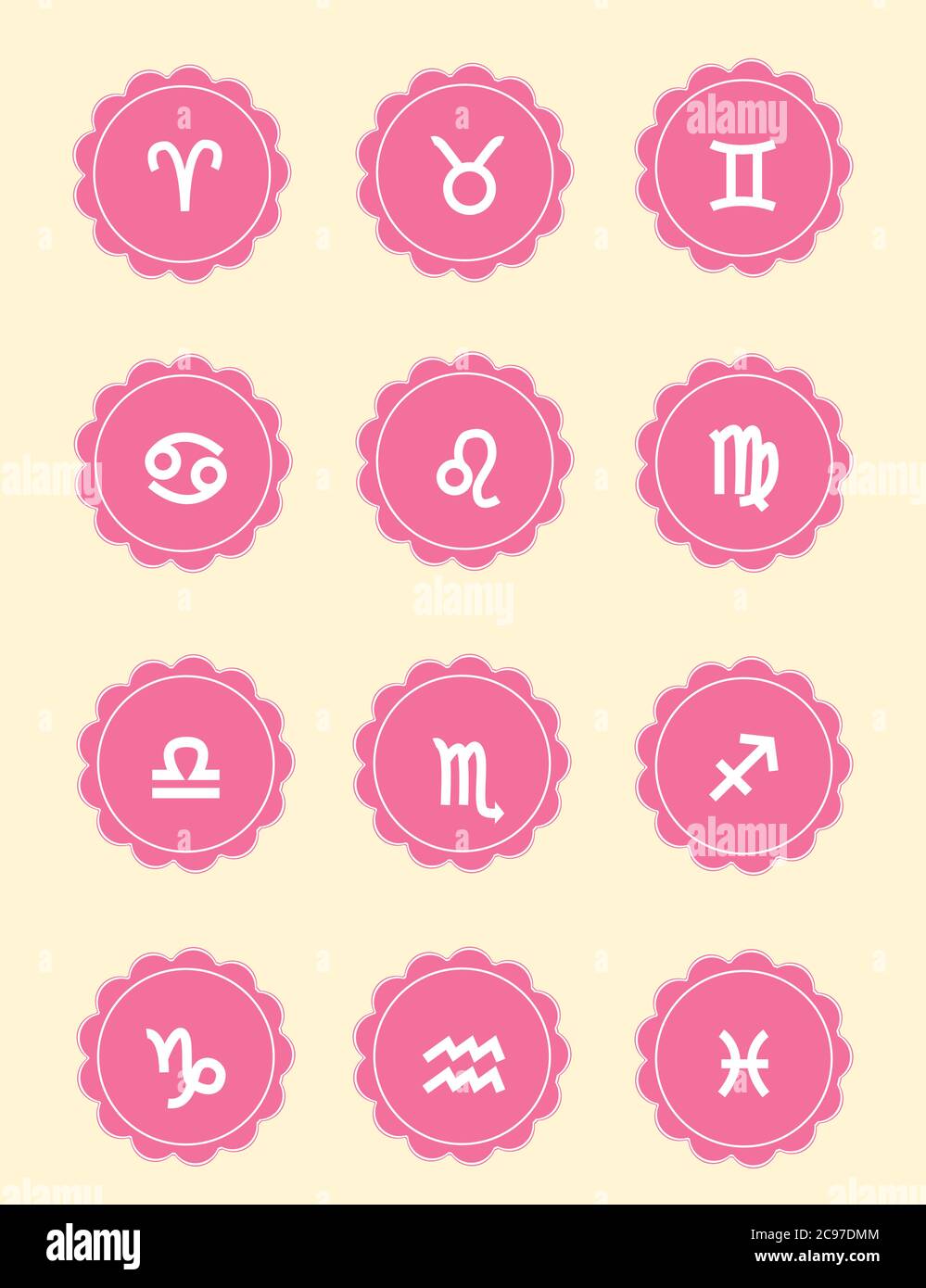 Pink icons Stock Vector Images - Alamy