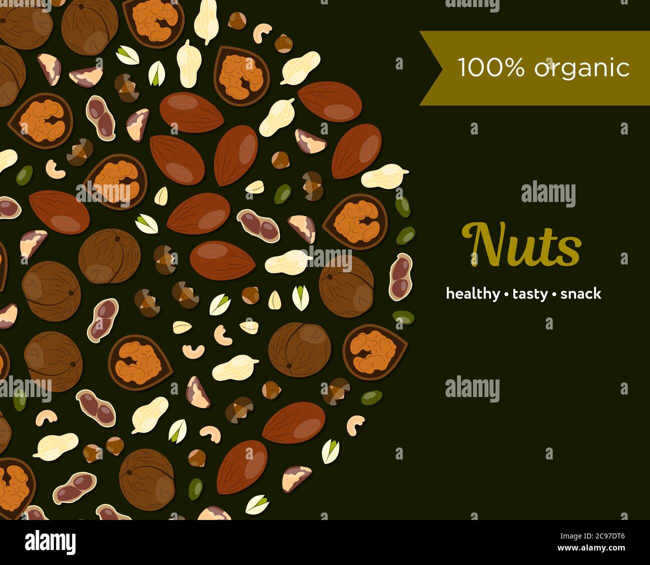 Full nut Stock Vector Images - Alamy