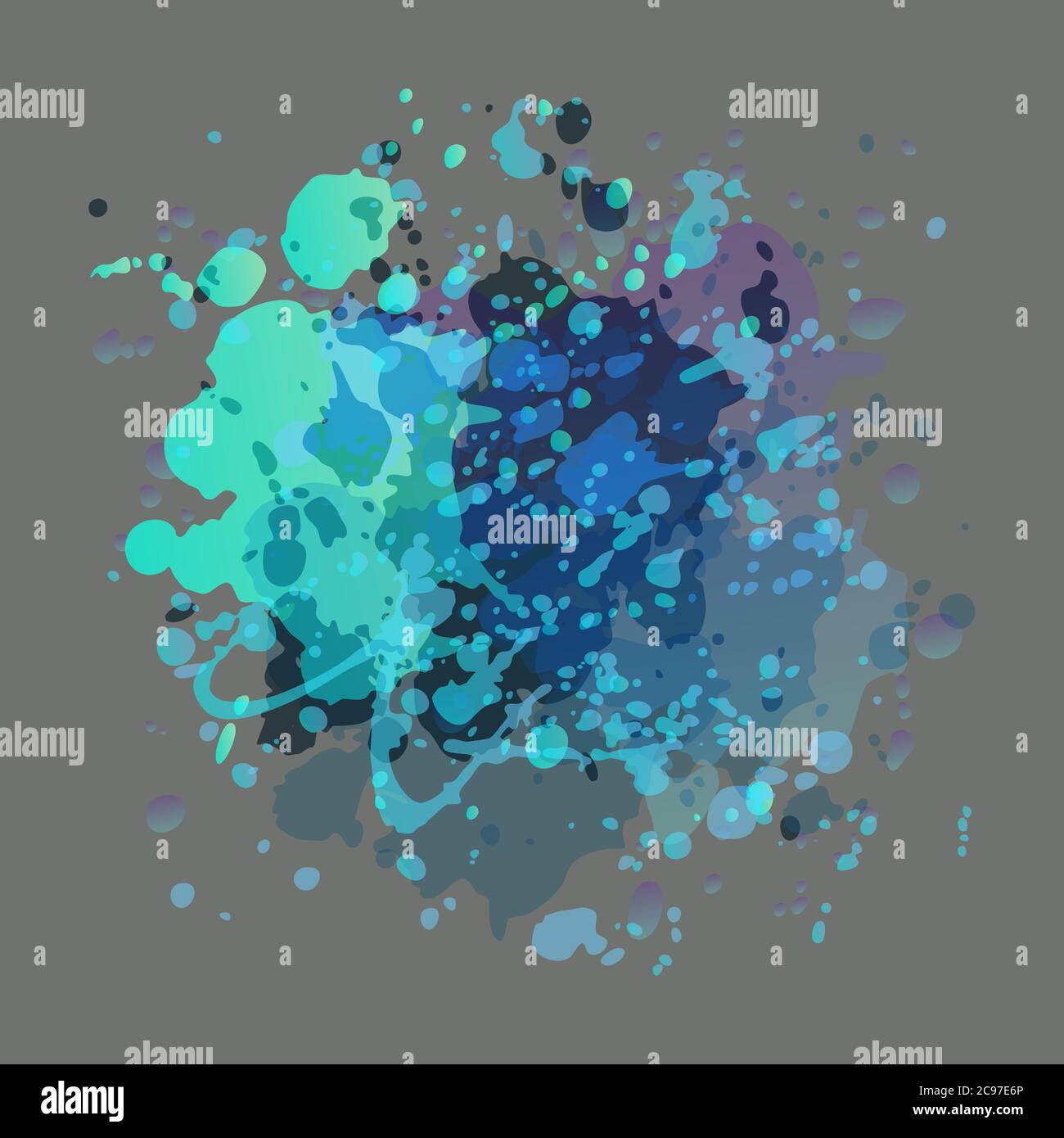 Ink drops paint splash purple Stock Vector Images - Alamy