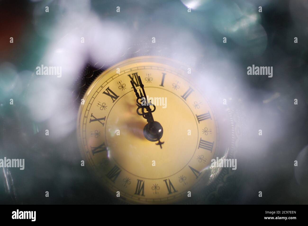 Vintage Clock Midnight High Resolution Stock Photography and Images - Alamy