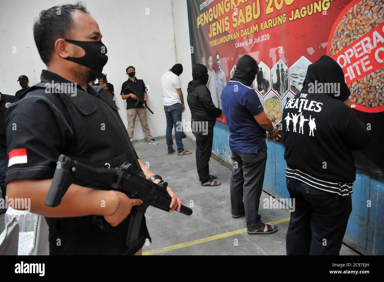 Cikarang, West Java, Indonesia. 29th July, 2020. Indonesian Police ...