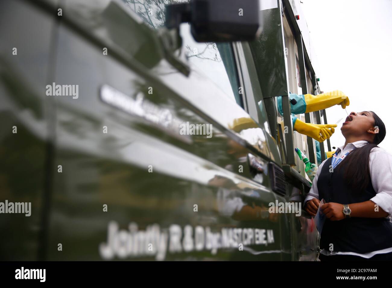 Mobile swab collection vehicle hi-res stock photography and images - Alamy