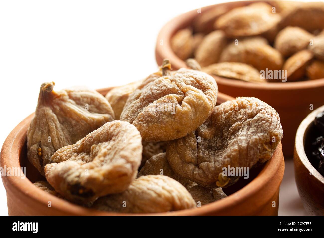 Organic figs in the plate. Natural fruit Stock Photo - Alamy