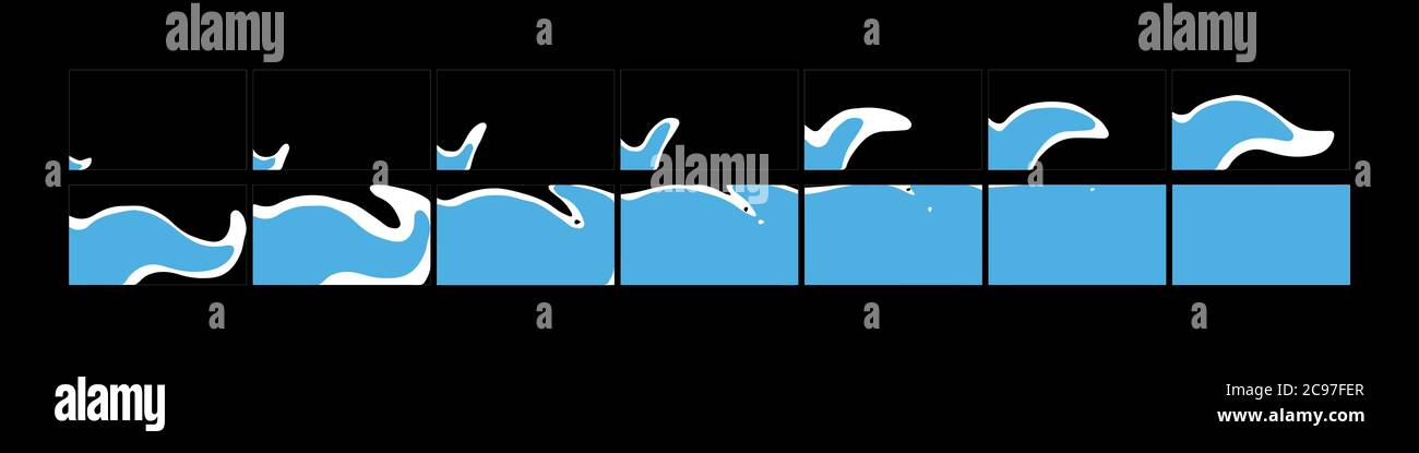 Animated water splash sprite sheet hi-res stock photography and images ...