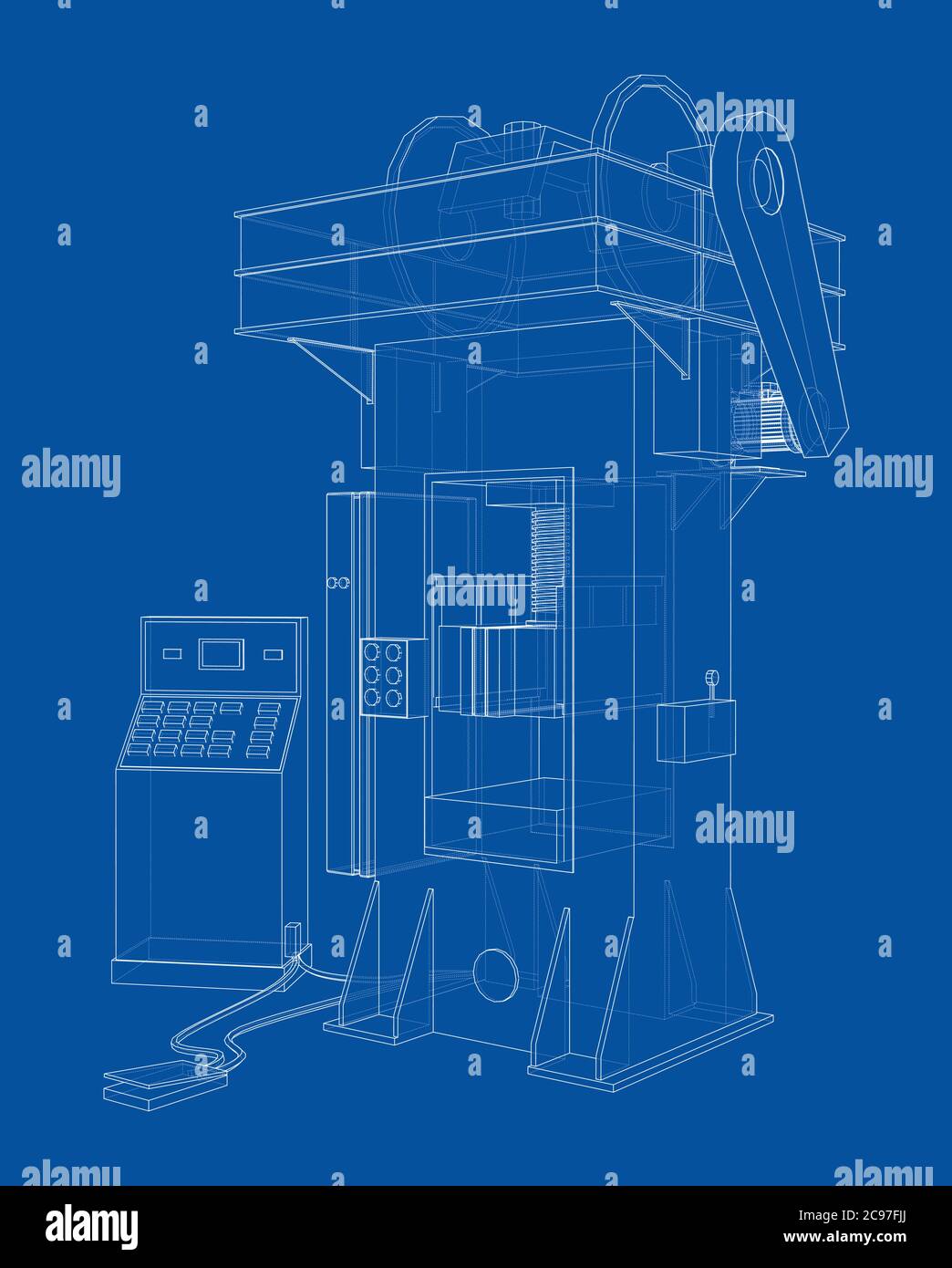 Friction screw press concept outline. Vector Stock Vector Image & Art ...