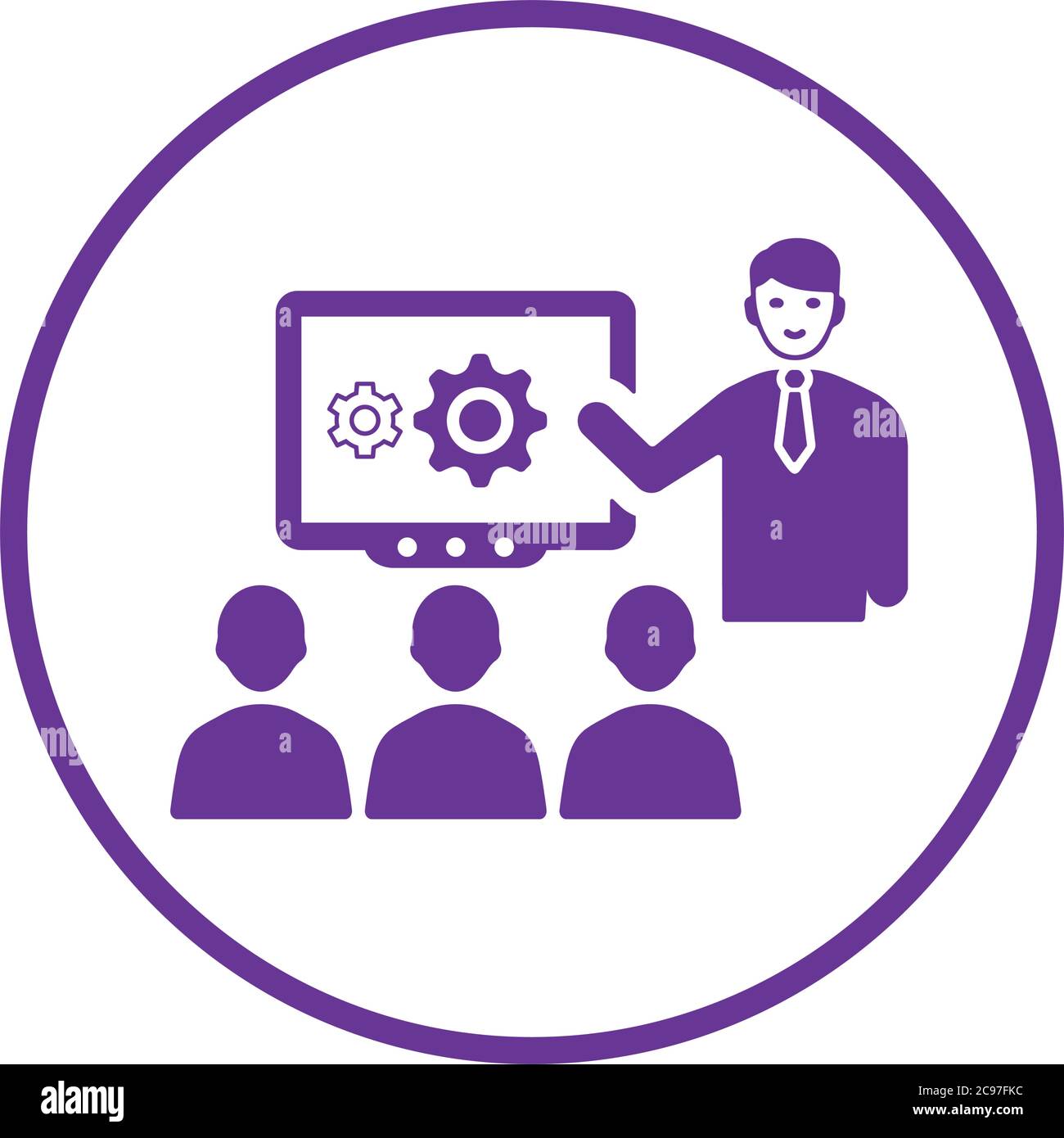 Meeting, presentation icon. Use for commercial, print media, web or any ...