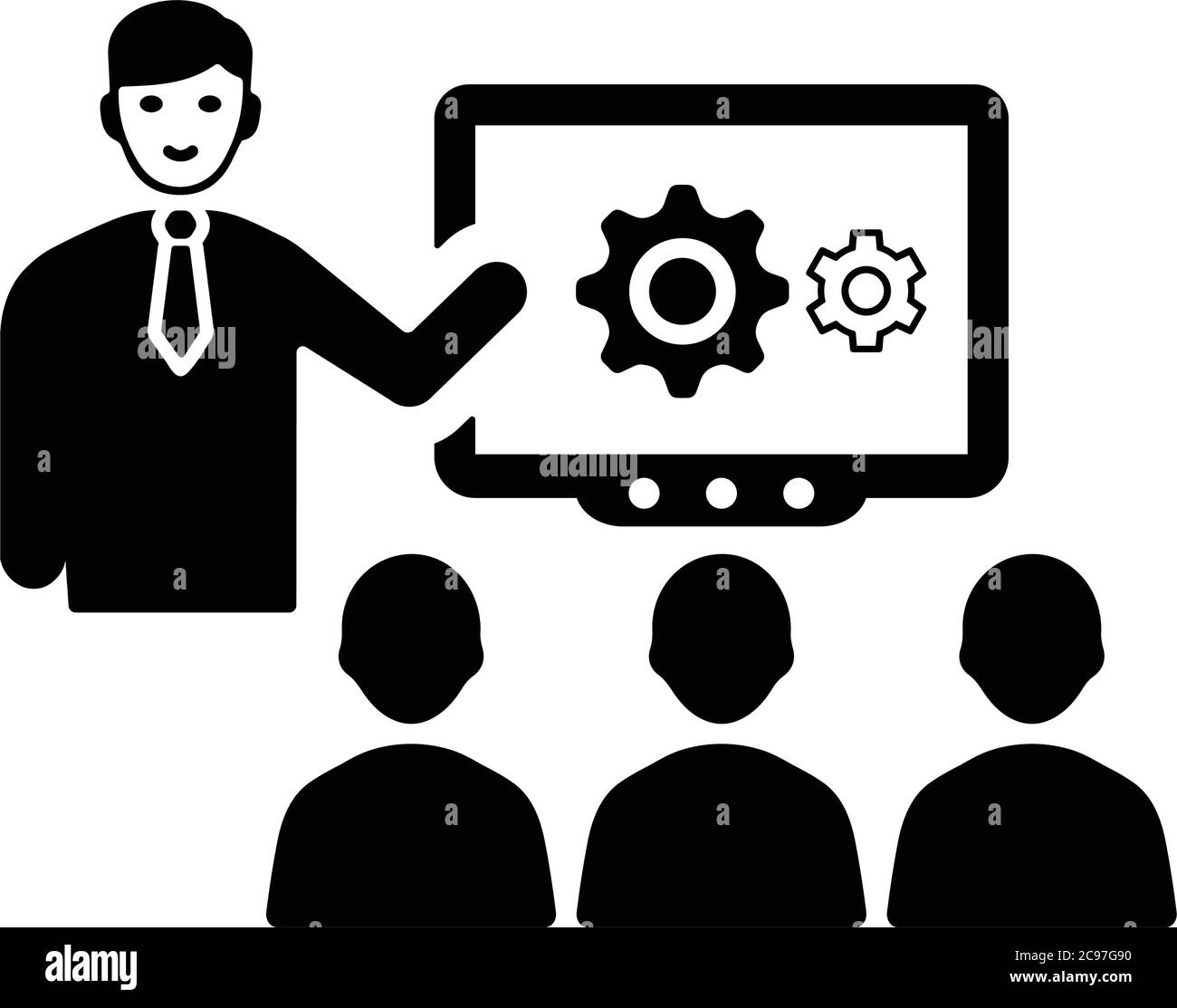 Meeting, presentation icon. Use for commercial, print media, web or any ...