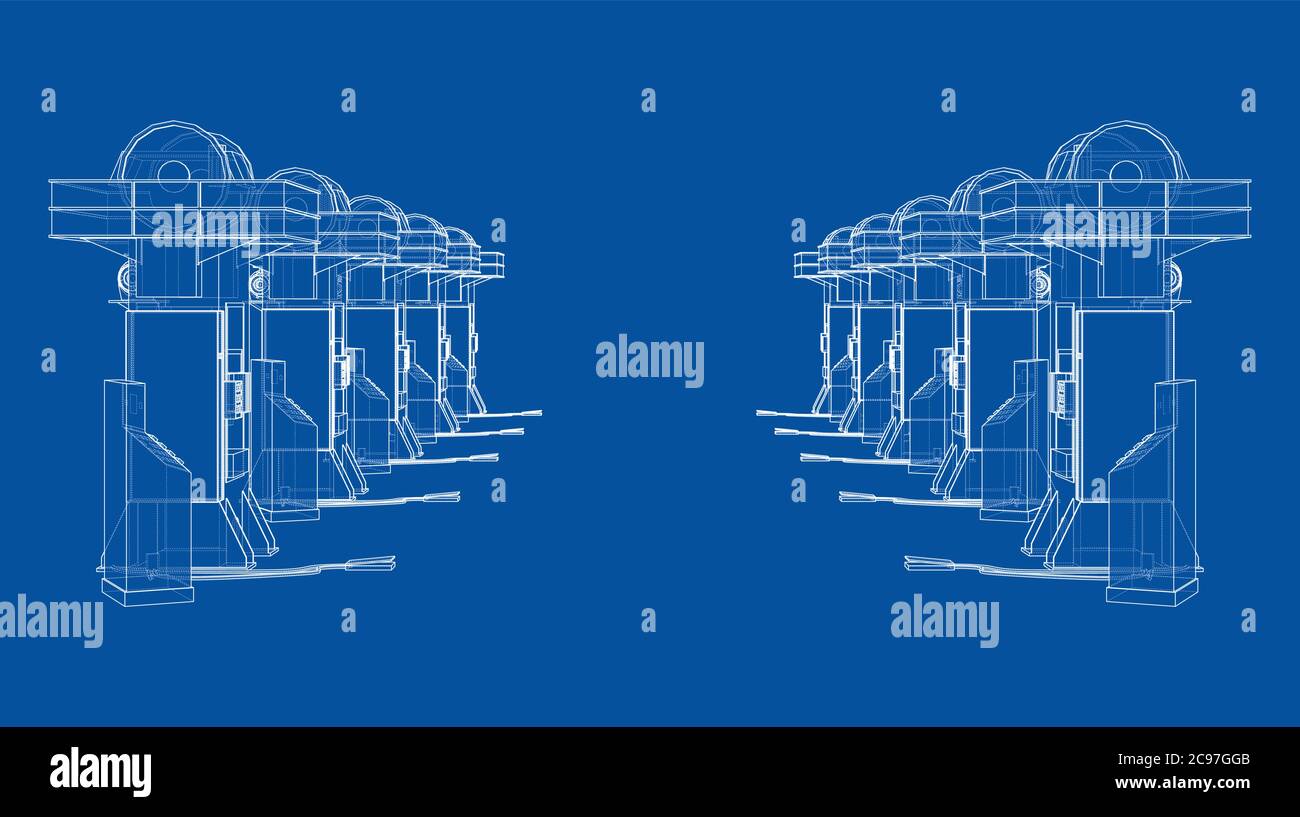 Friction screw press concept outline. Vector Stock Vector Image & Art ...